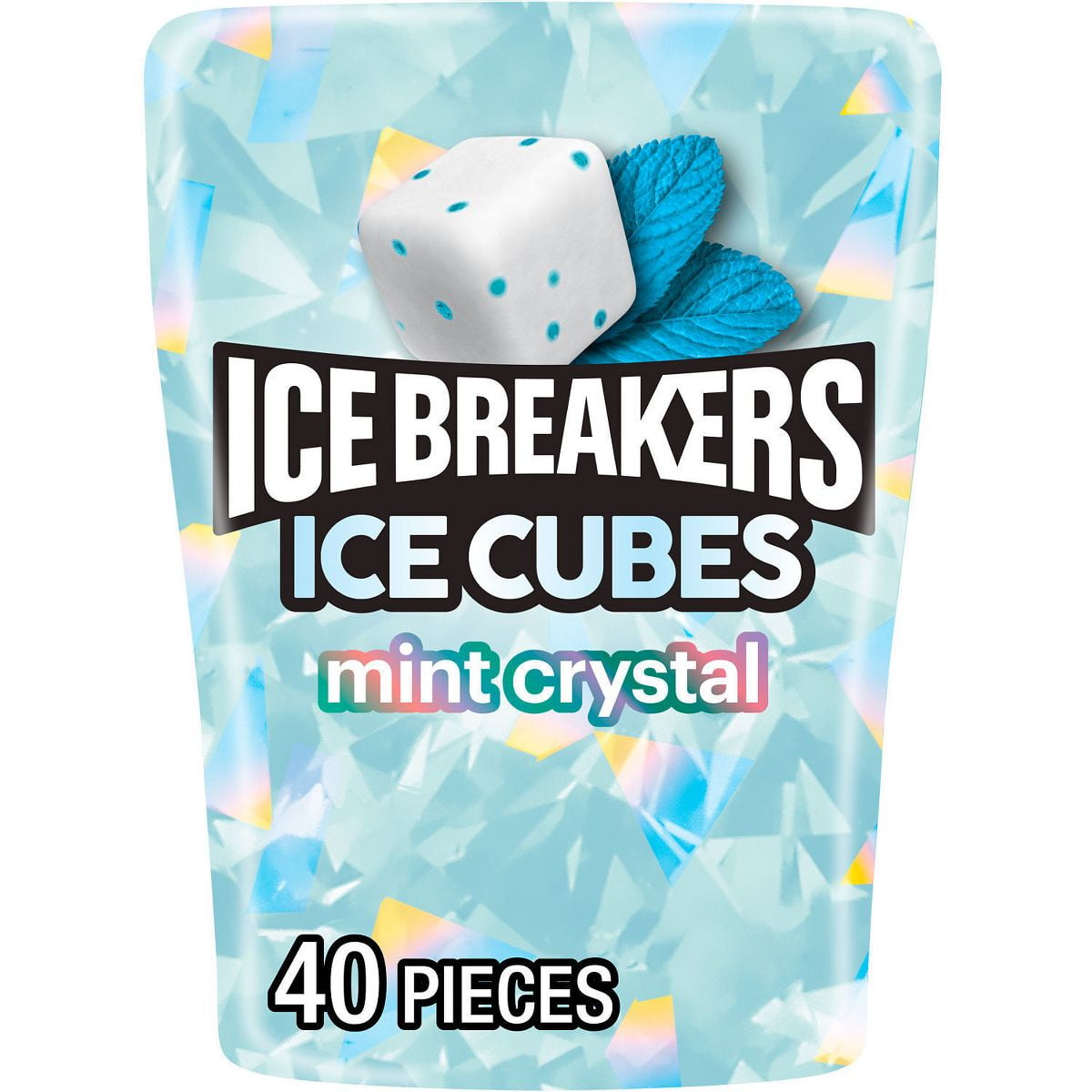 Ice Breakers Ice Cubes Mint Crystal Flavored Gum - 3.24oz - Walmart.com