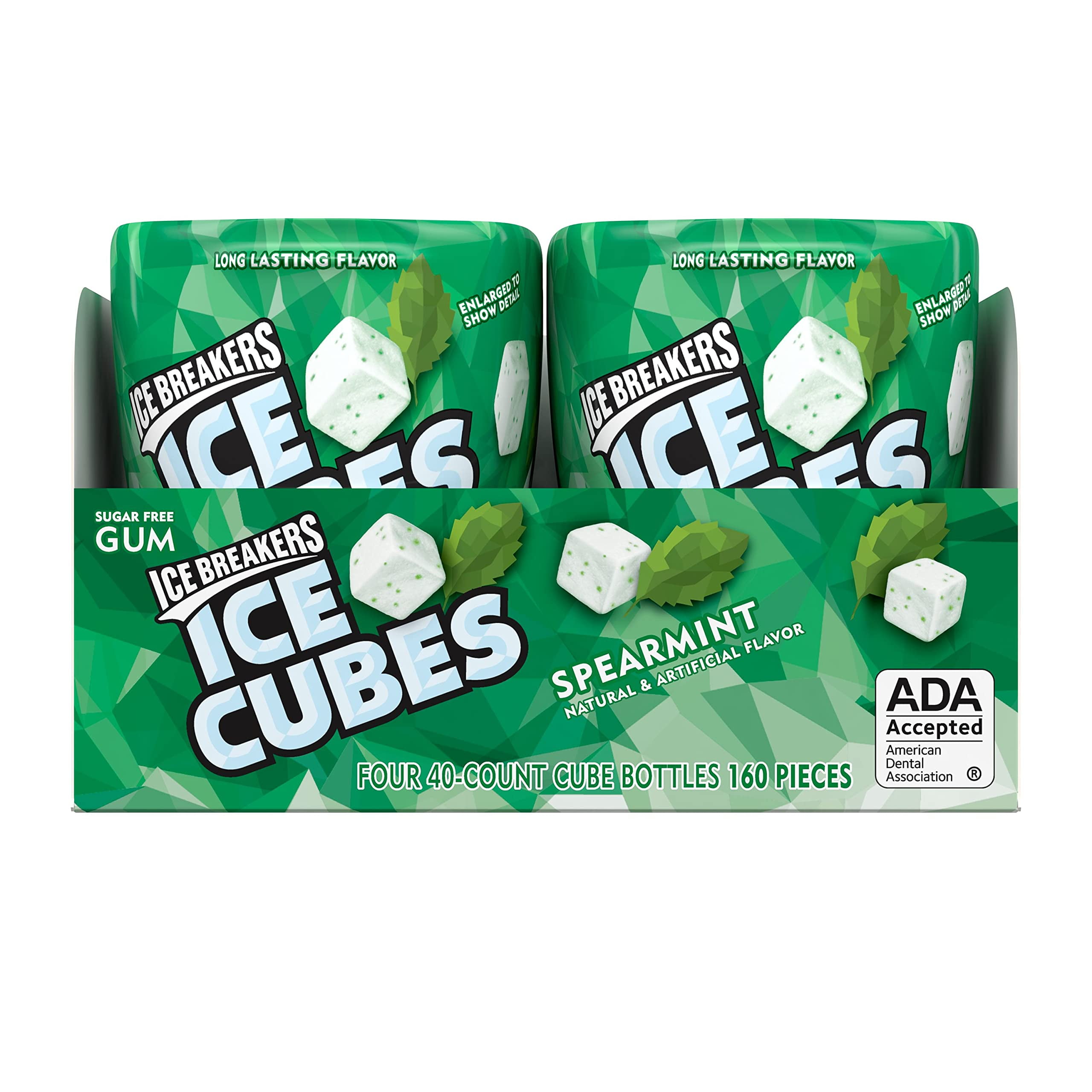 Ice Breakers Ice Cubes Spearmint Sugar Free Chewing Gum, Made With ...