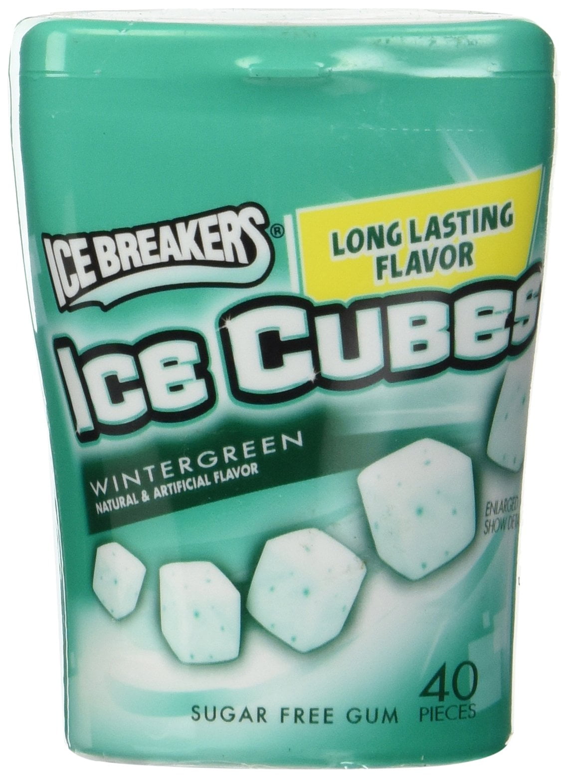 Ice Breakers Ice Cubes Sugar Free Wintergreen Gum (Pack of 24 ...