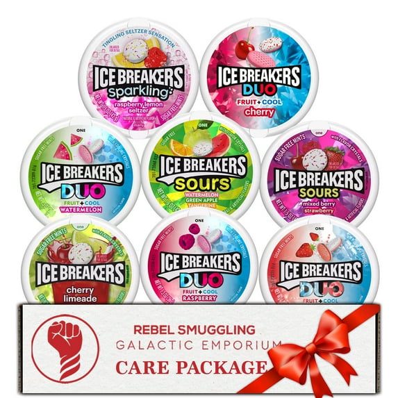 Ice Breakers Mints Variety Pack - 8 Flavors Sugar Free Breath Mints in ...