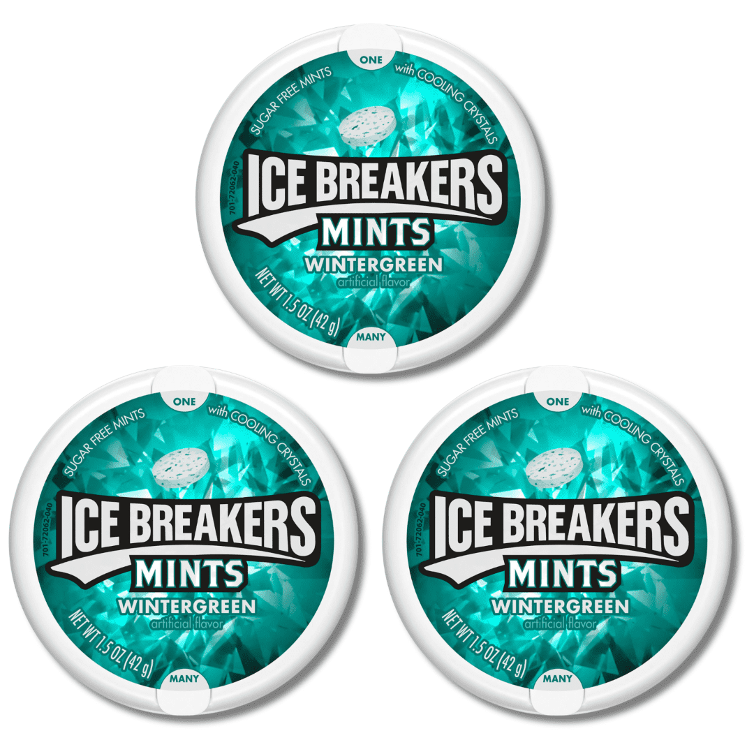 Ice Breakers Mints Wintergreen 1.5 oz (3 pack) - Sugar Free Breath ...