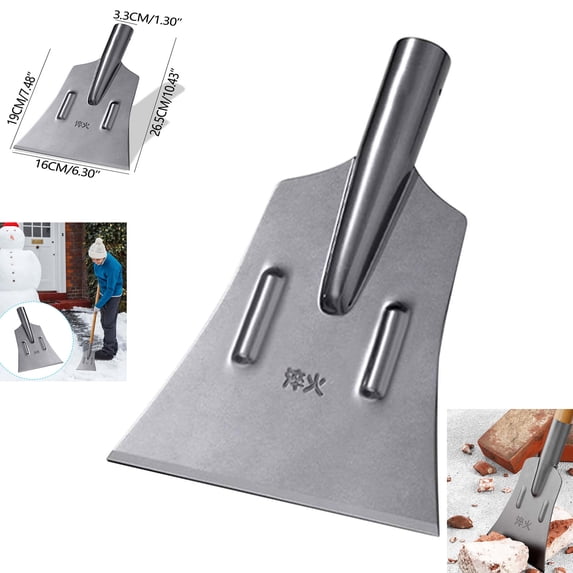 Ice Breaking And Snow Shoveling Tool, Heavy-Duty Winter Outdoor Snow ...