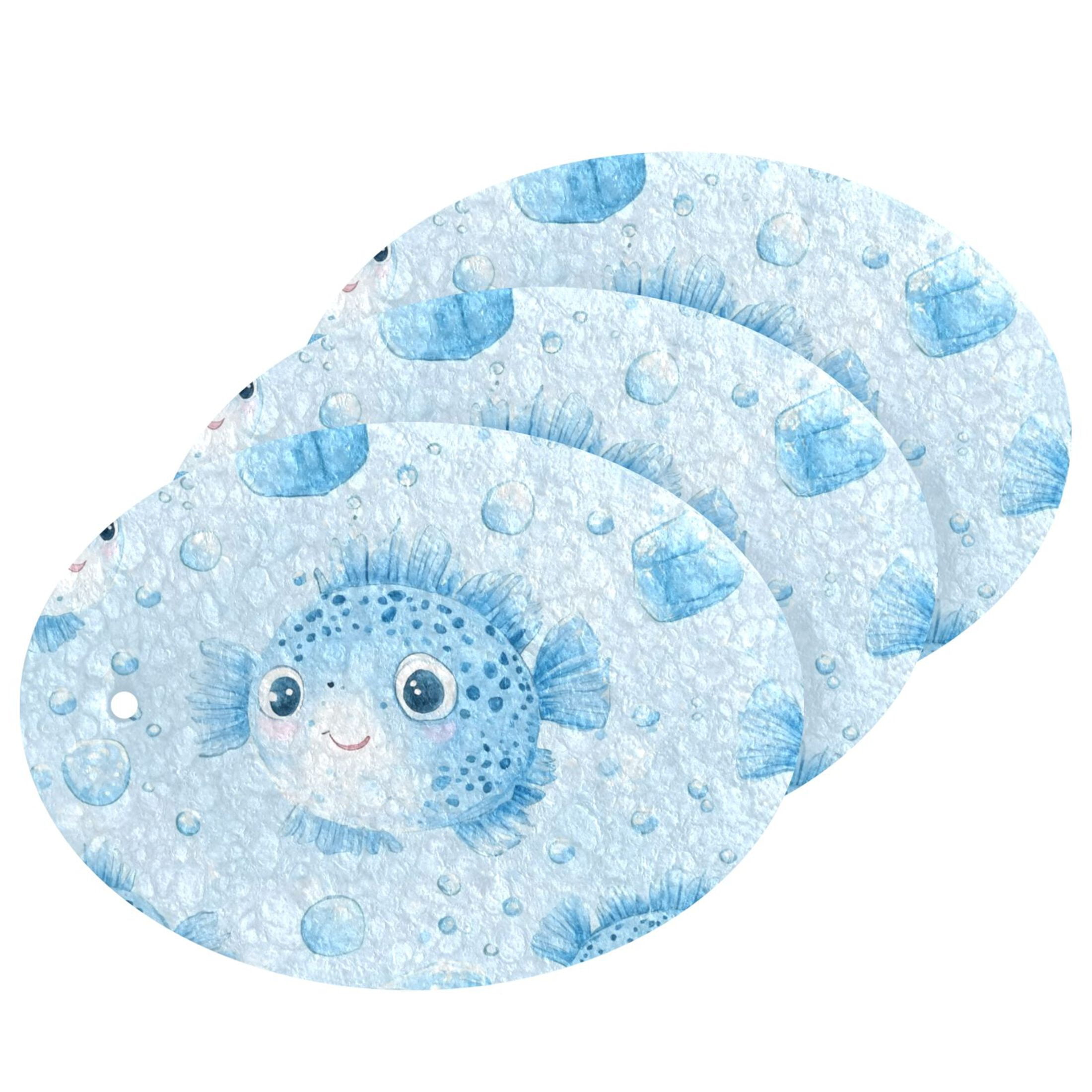 Ice Bubbles Puffers 3 Dish Sponges Bulk Delicate Clean Non Scratch ...