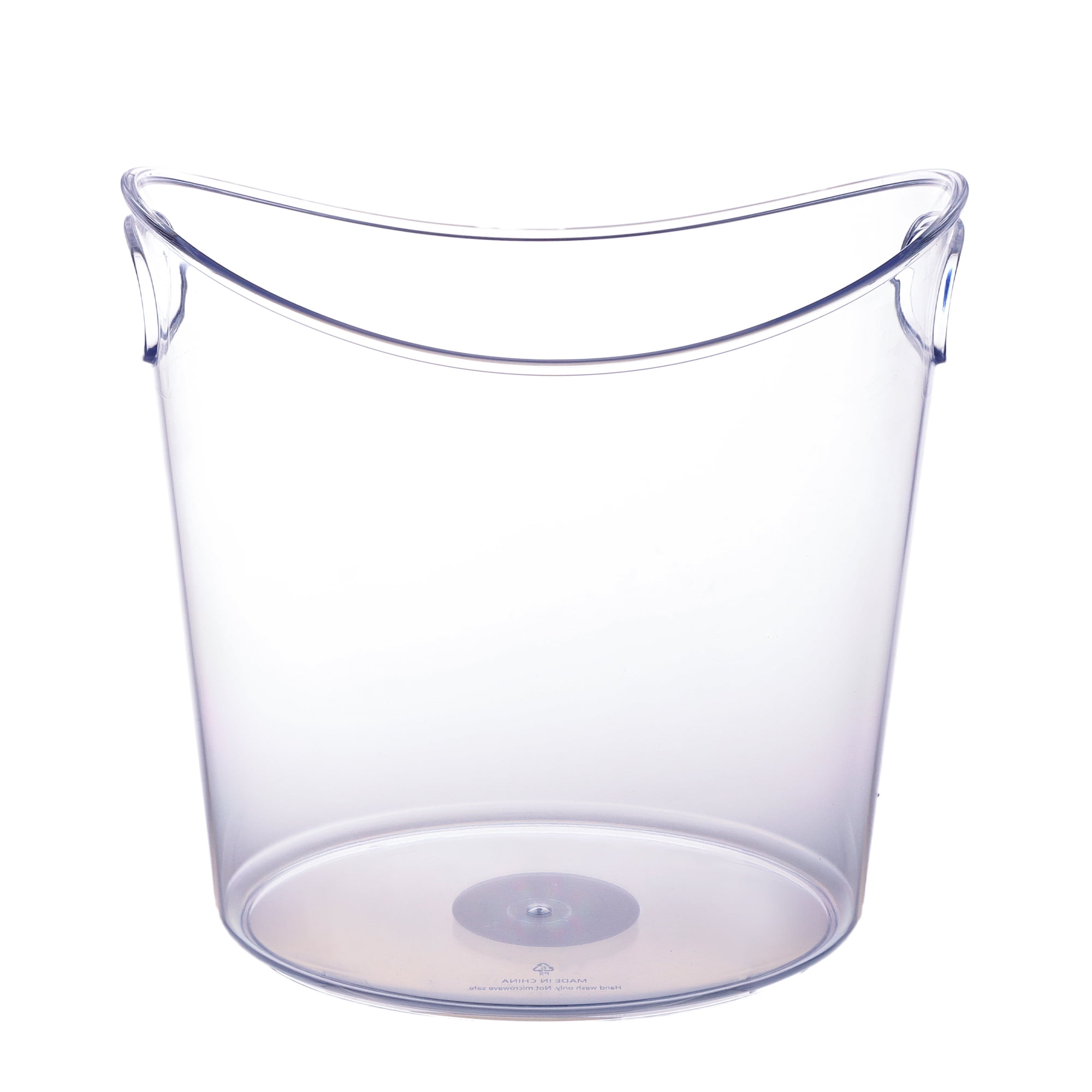 Clear Plastic Ice Bucket with Handles, by Way To Celebrate - Walmart.com