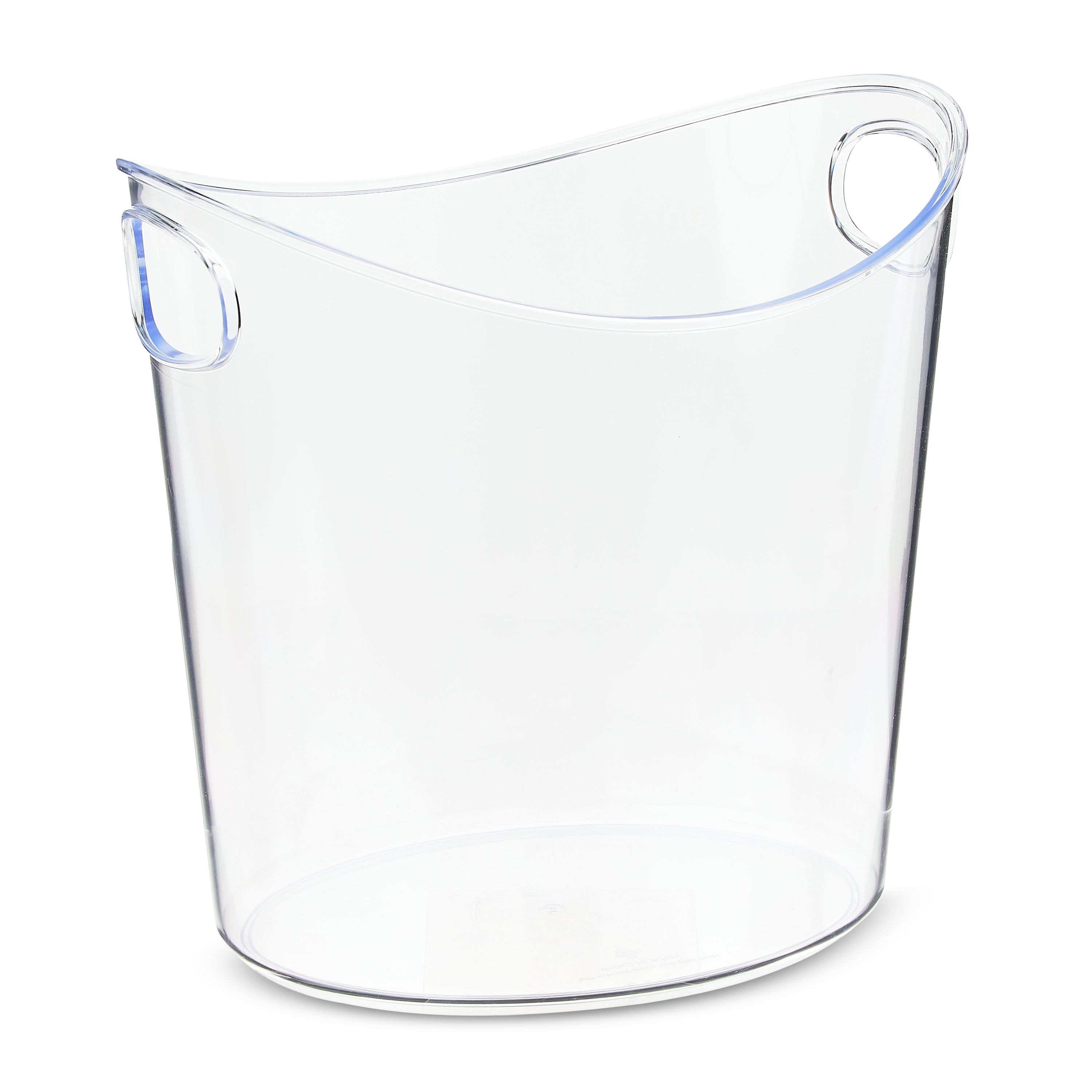 Clear Plastic Ice Bucket with Handles, by Way To Celebrate - Walmart.com