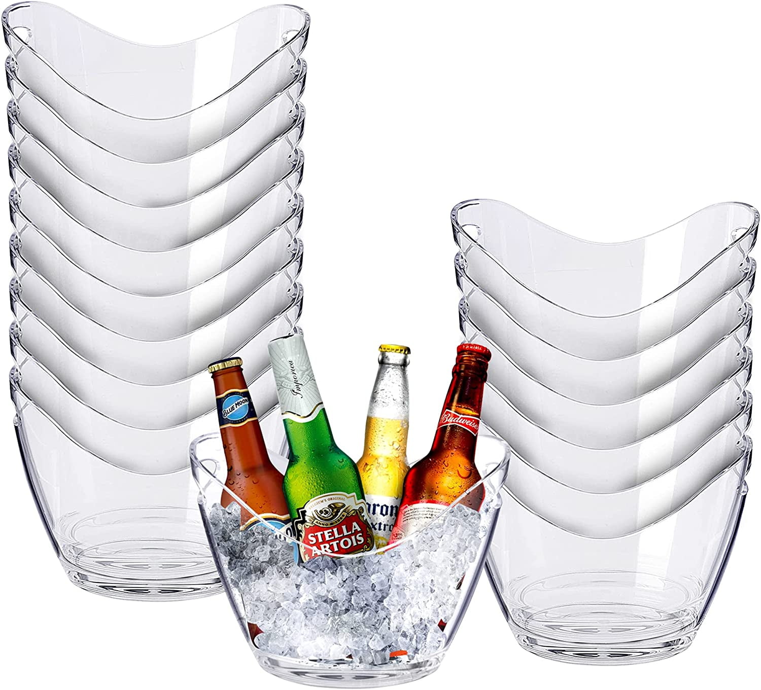 Ice Bucket - Ice Buckets for Parties - Champagne Bucket - Clear Acrylic ...