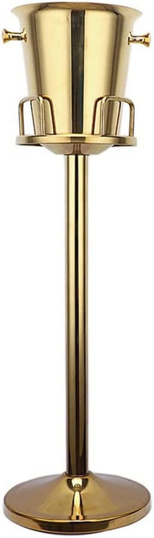Ice Bucket with Stand, Stainless Steel Champagne Bucket Wine Cooler Ice ...