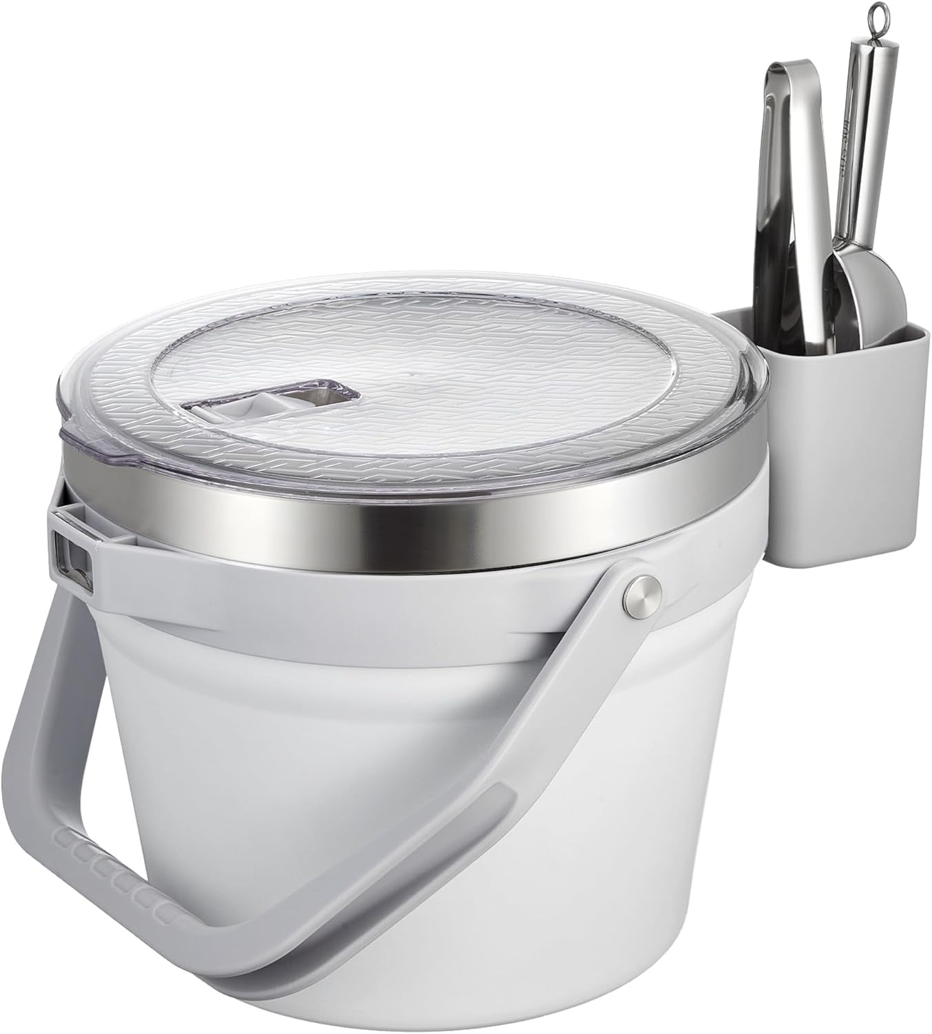 Ice Bucket Vacuum Insulated Stainless Steel With Lid Large Capacity ...