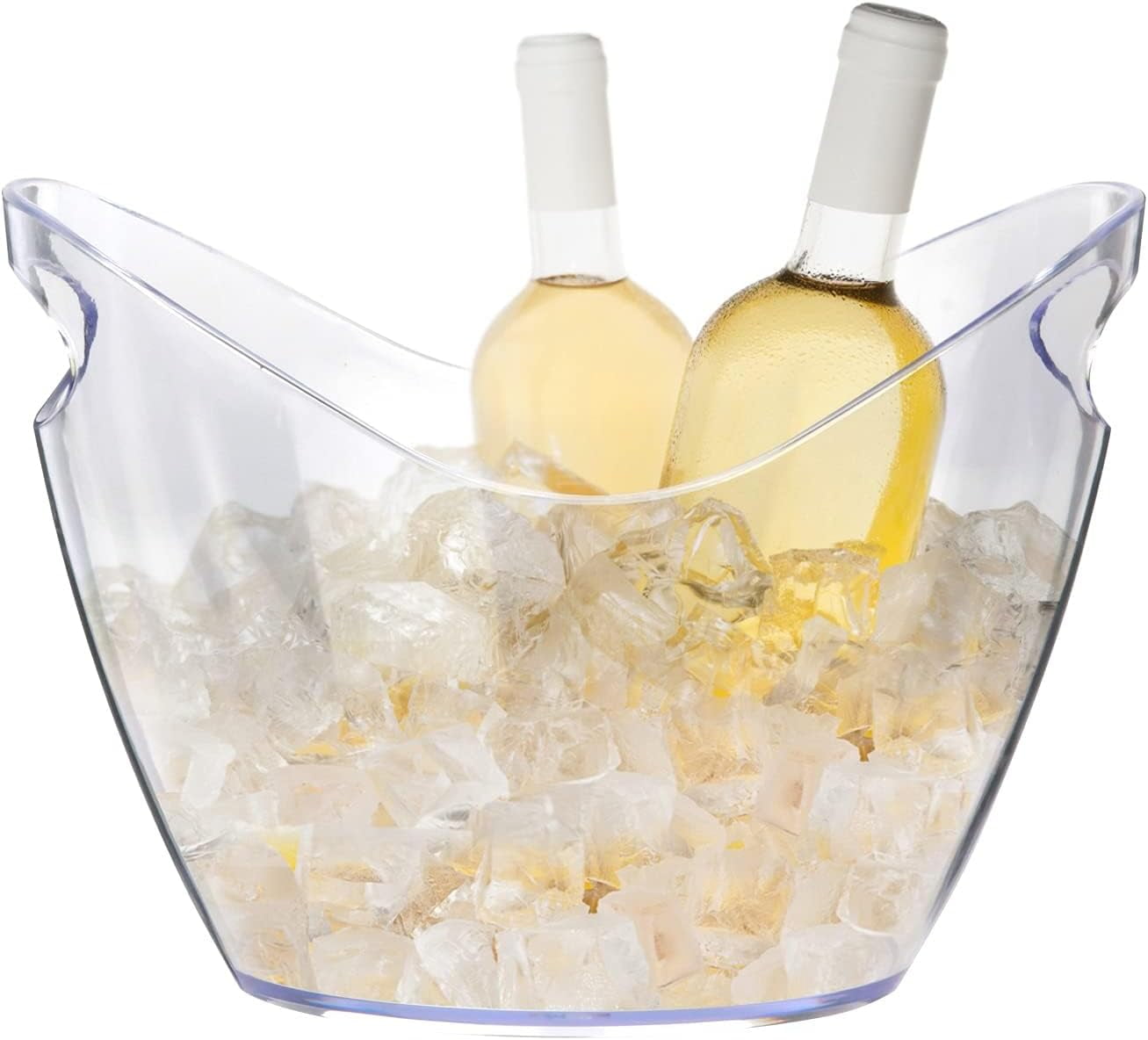 Ice Bucket Wine Bucket，Clear Acrylic 4 Liter Plastic Tub for Drinks and ...