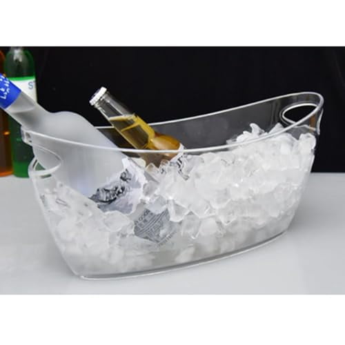 Ice Buckets for Parties, 5.5 Liter Large Clear Acrylic Food Grade Ice ...
