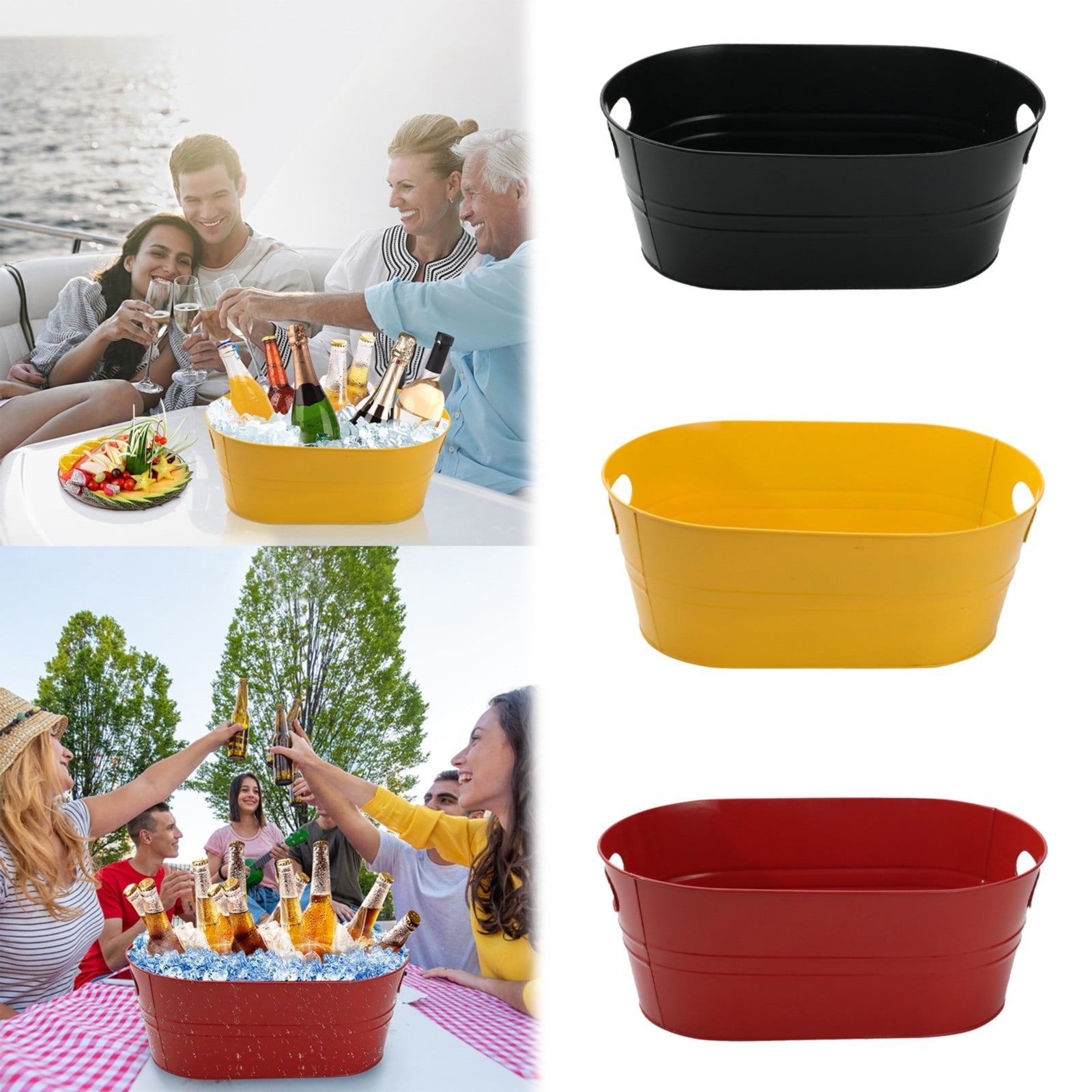 Ice Buckets For Parties, Reusable Potato And Onion Storage Bag For ...