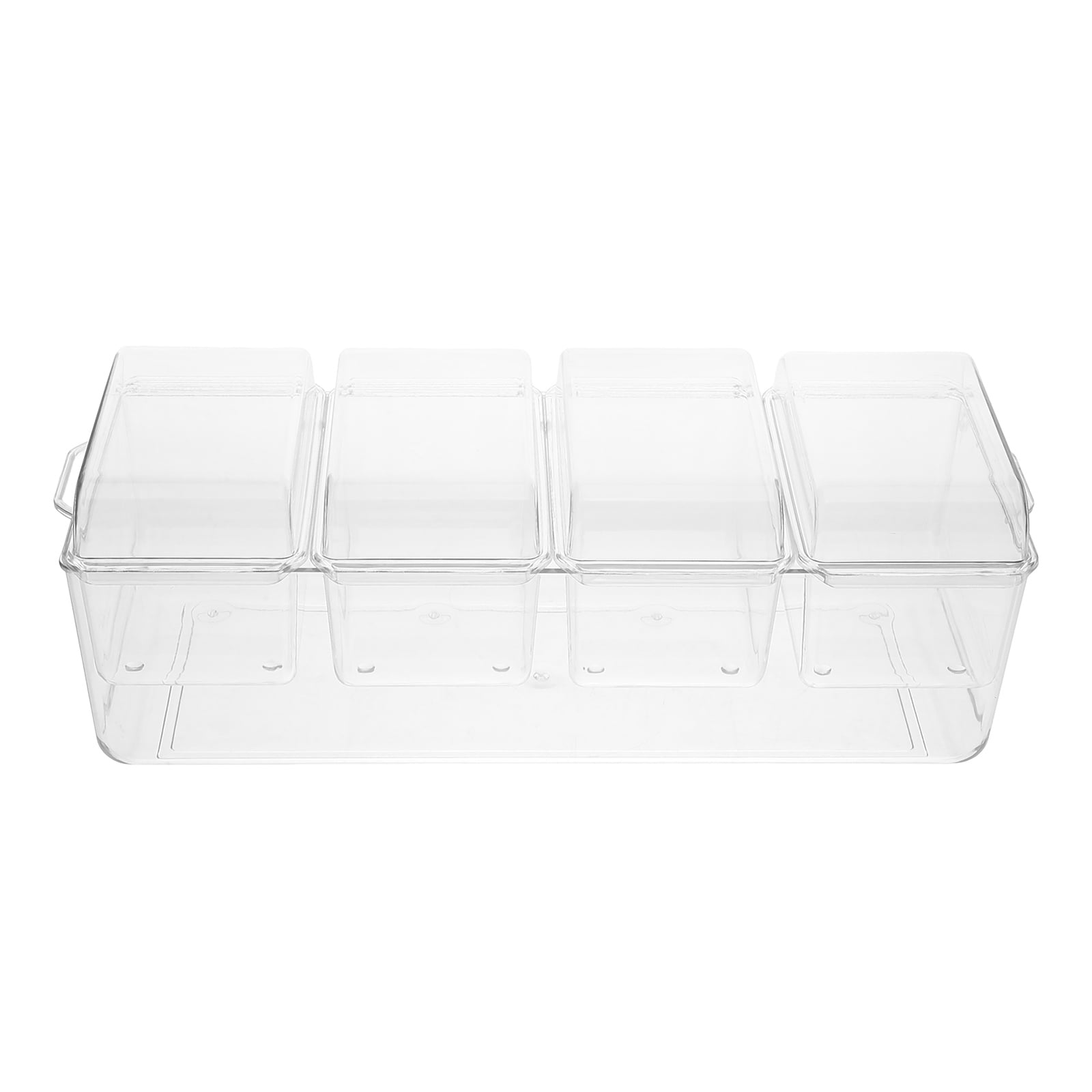 Ice Chilled Condiment Caddie With 4 Containers Condiment Server With ...