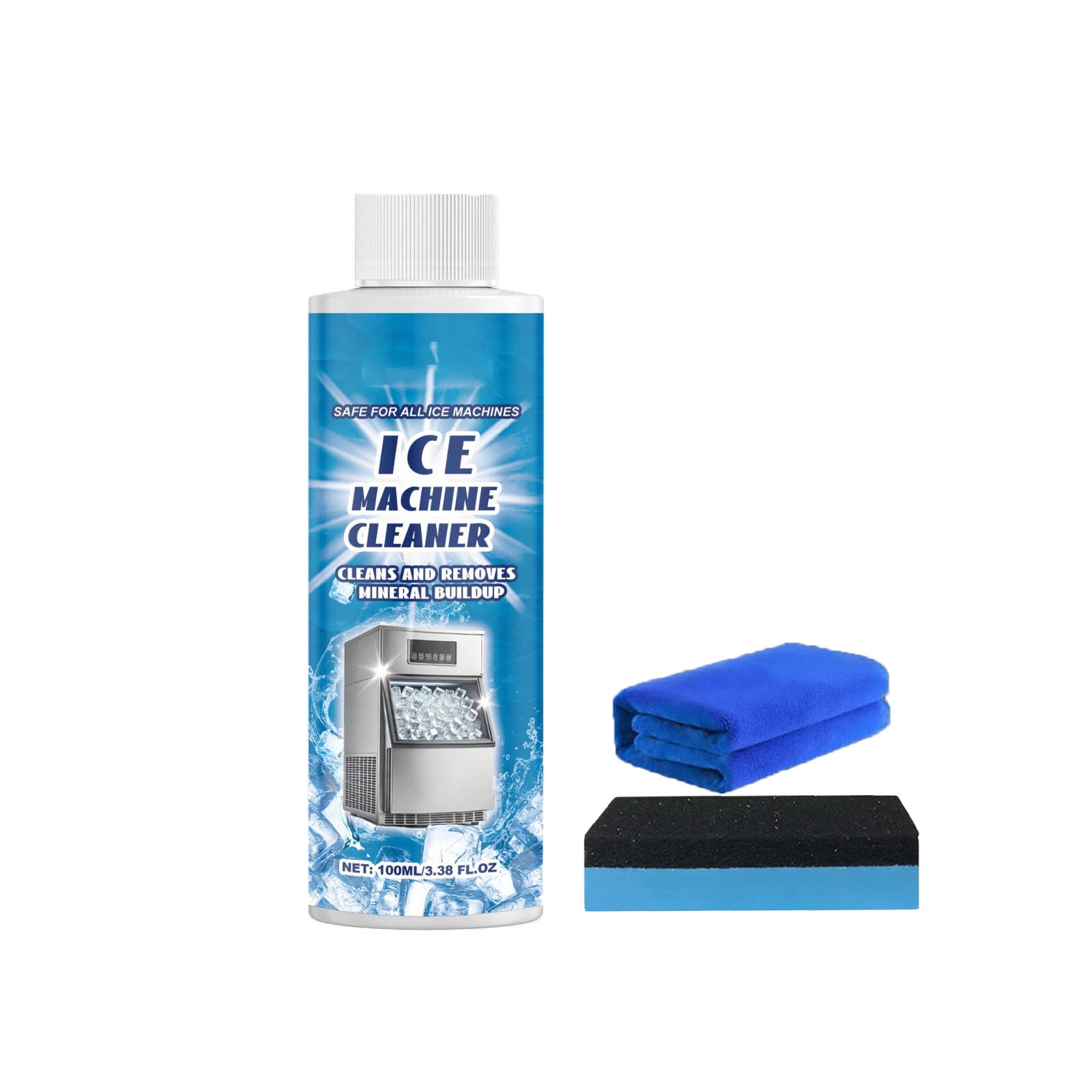 Ice Cleaner And Descaler 100ml Ice Cleaner With Washcloth And Spong Ice ...