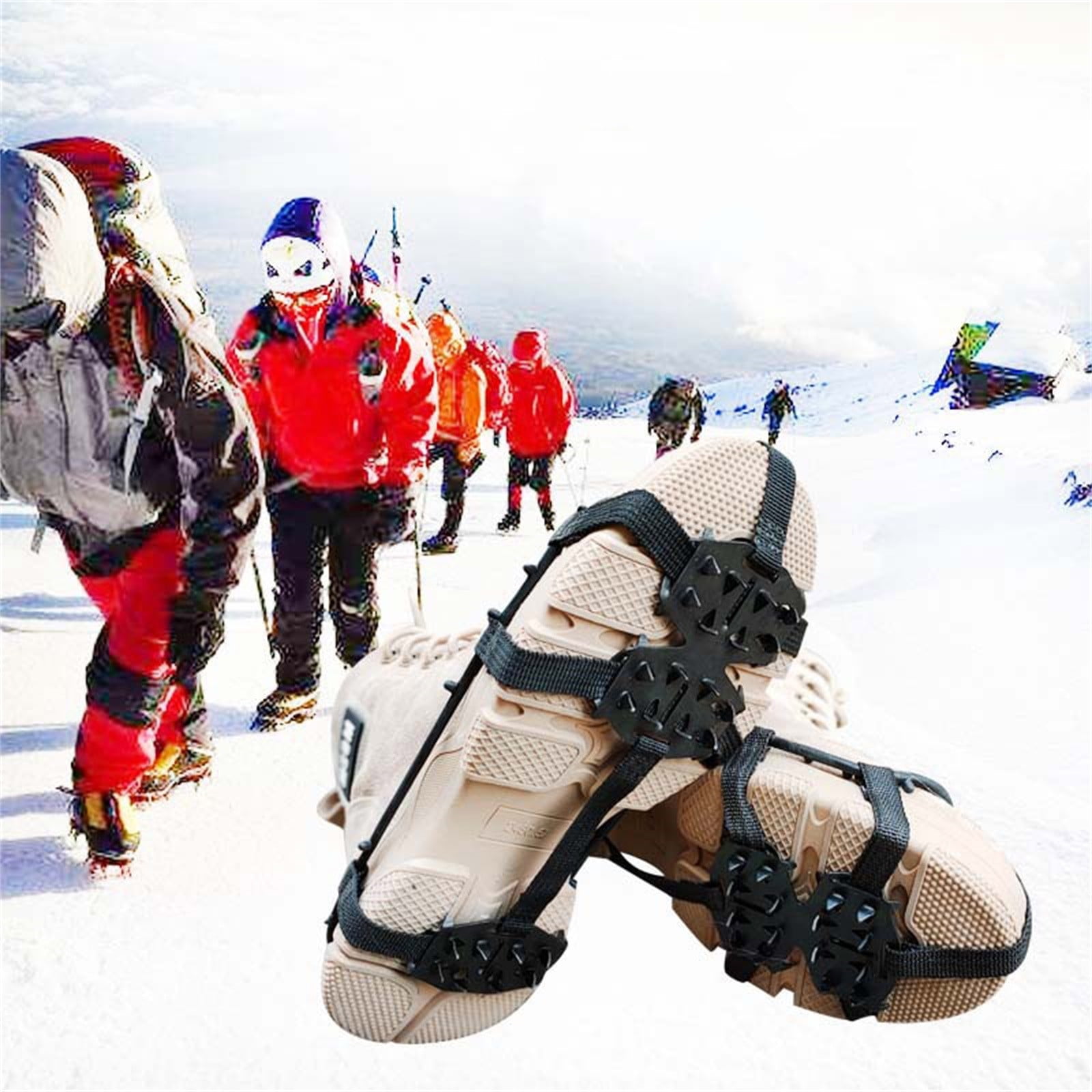 Ice Cleats under $5! kkbbma 24 Tooth Crampons, Snow Ice Traction Cleats ...