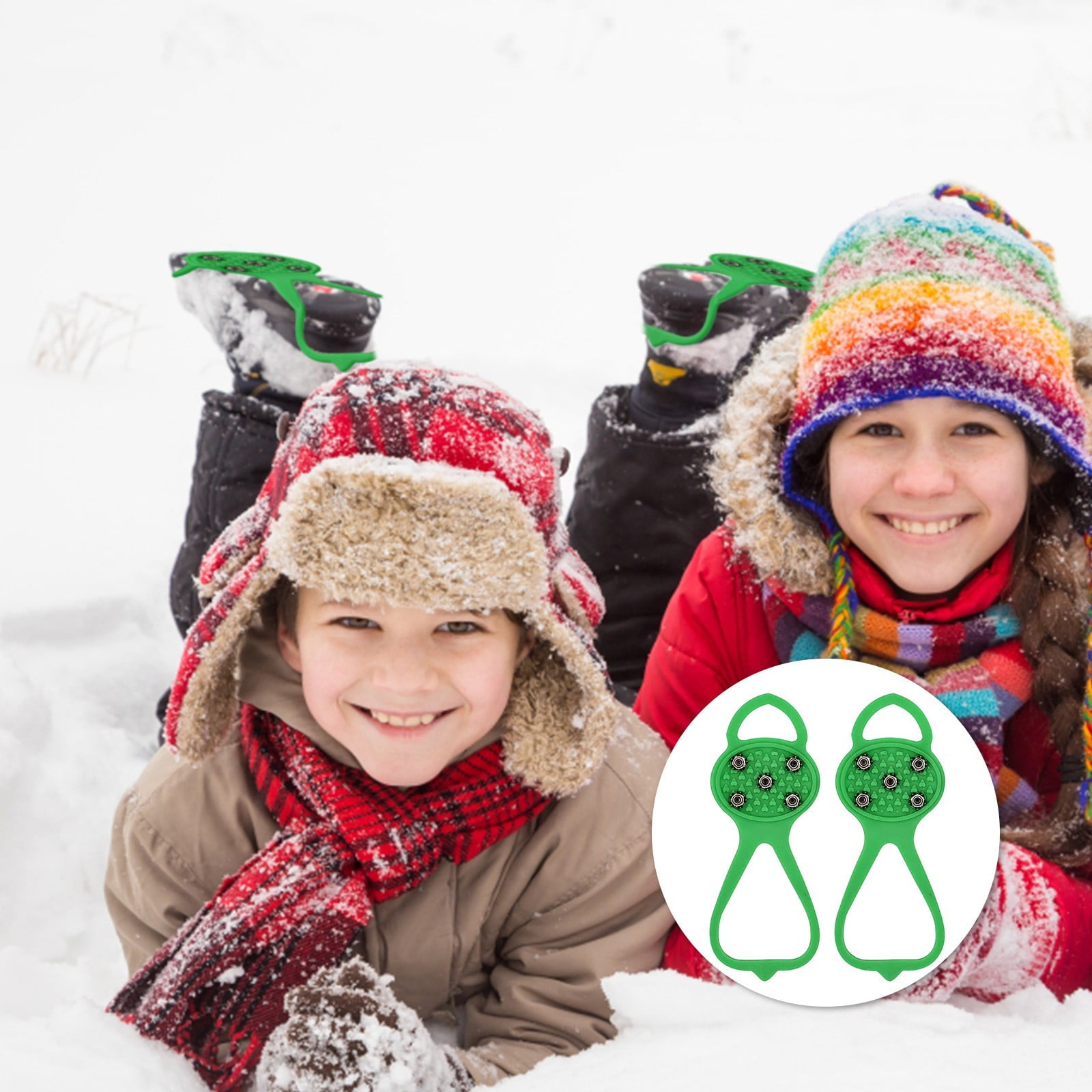 Ice Cleats Anti Slip Shoe Grips Winter Ice Snow Grips for Shoes Boot ...