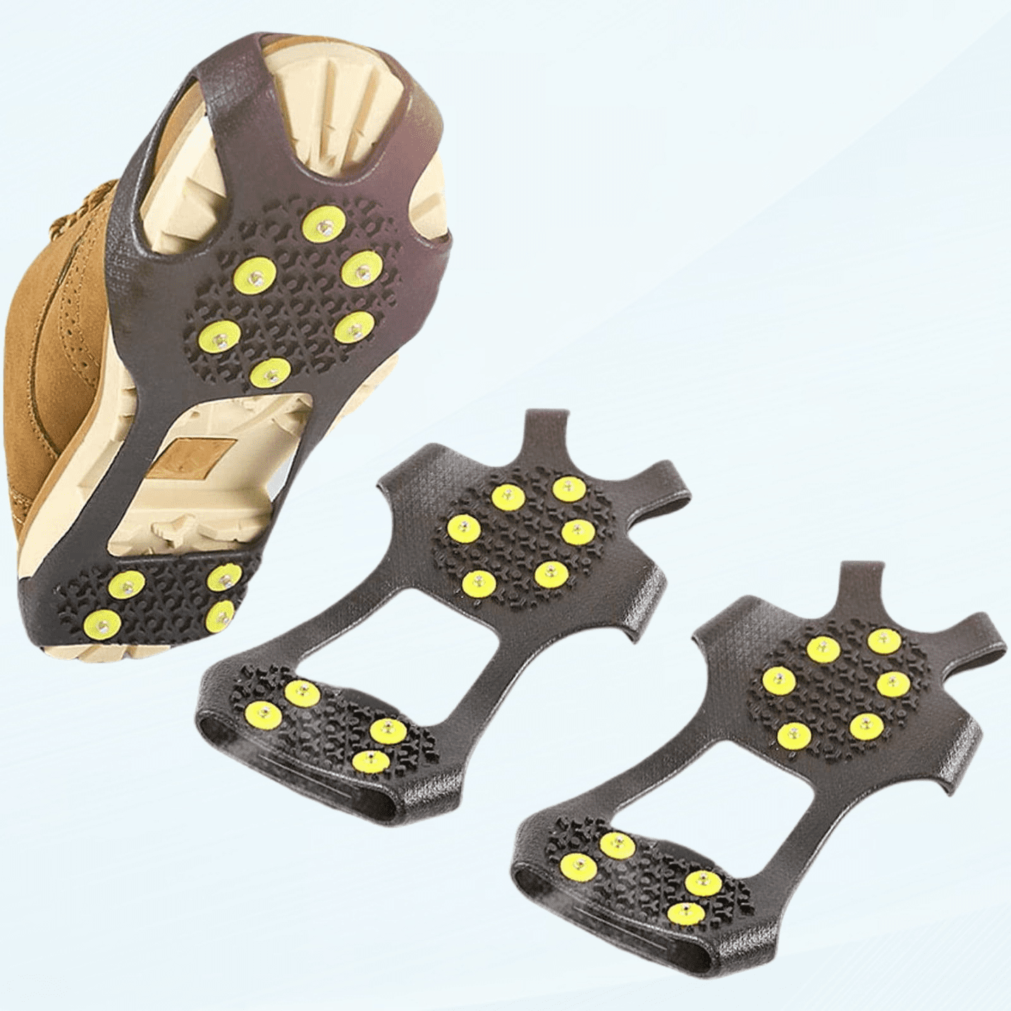 Ice Cleats for Shoes and Boots, Crampons, Ice Snow Grips, Anti Slip 10 ...