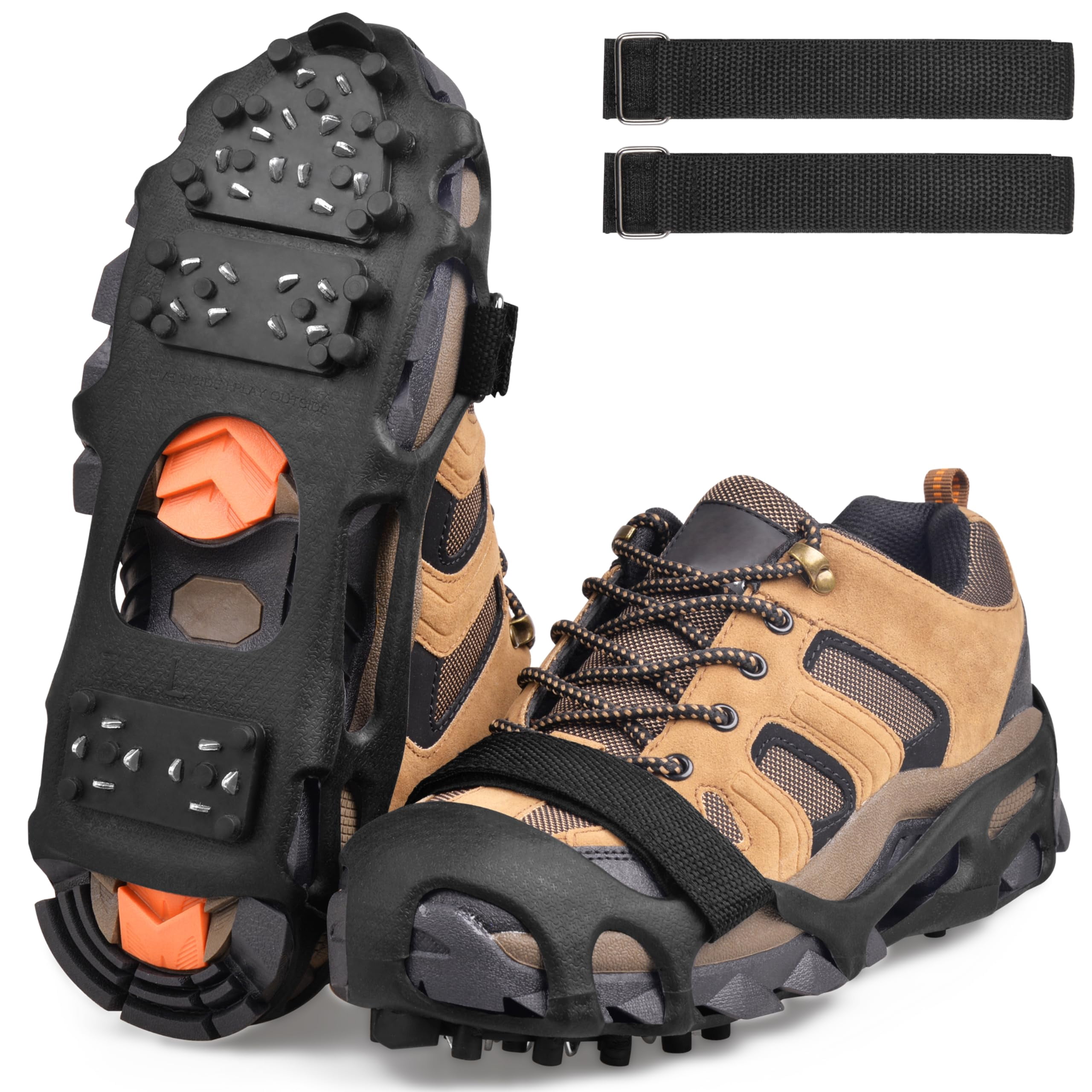Ice Cleats Snow Traction Cleats,Crampons Ice Cleats for Shoes and Boots ...