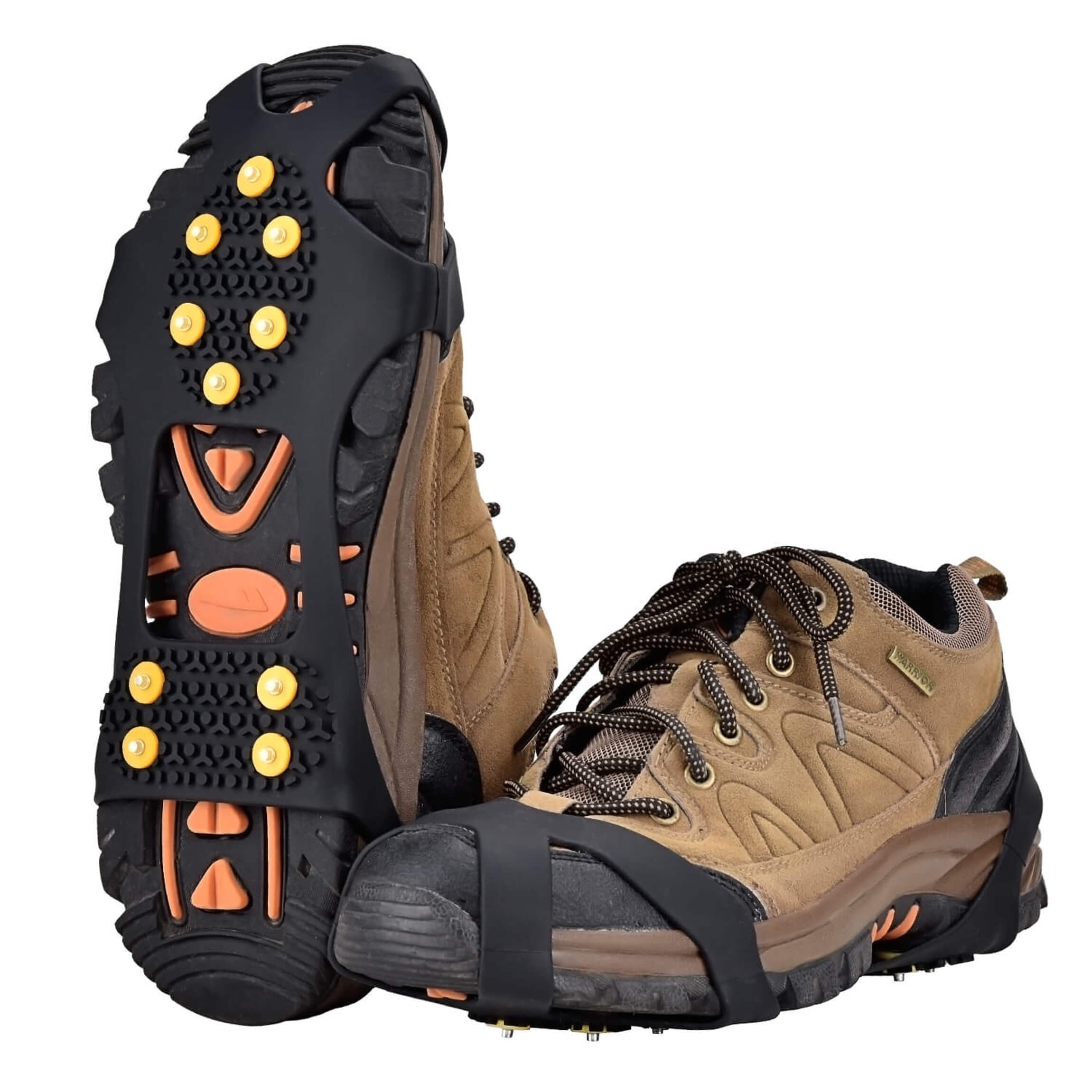 Non-Slip Ice Cleats Traction Crampons for Shoes & Boots, Stainless ...