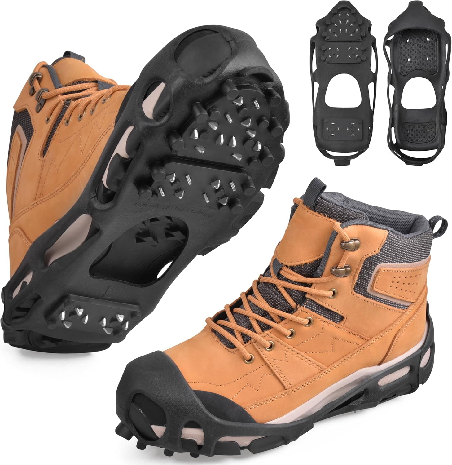 Ice Cleats Snow Walk Traction Cleats Crampon for Walking on Snow and ...