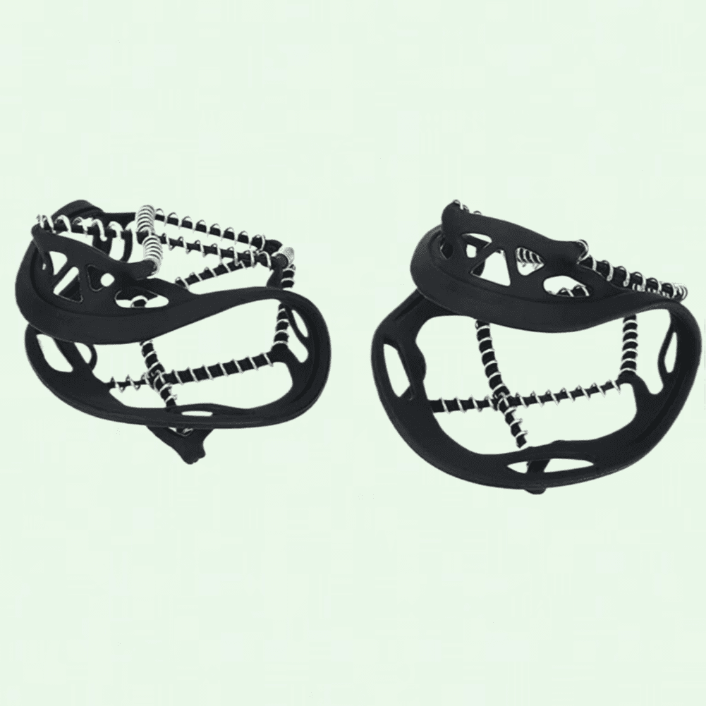 Ice Cleats Traction Snow Grips 1 Pair, Anti-Skid Stainless Steel Spikes ...