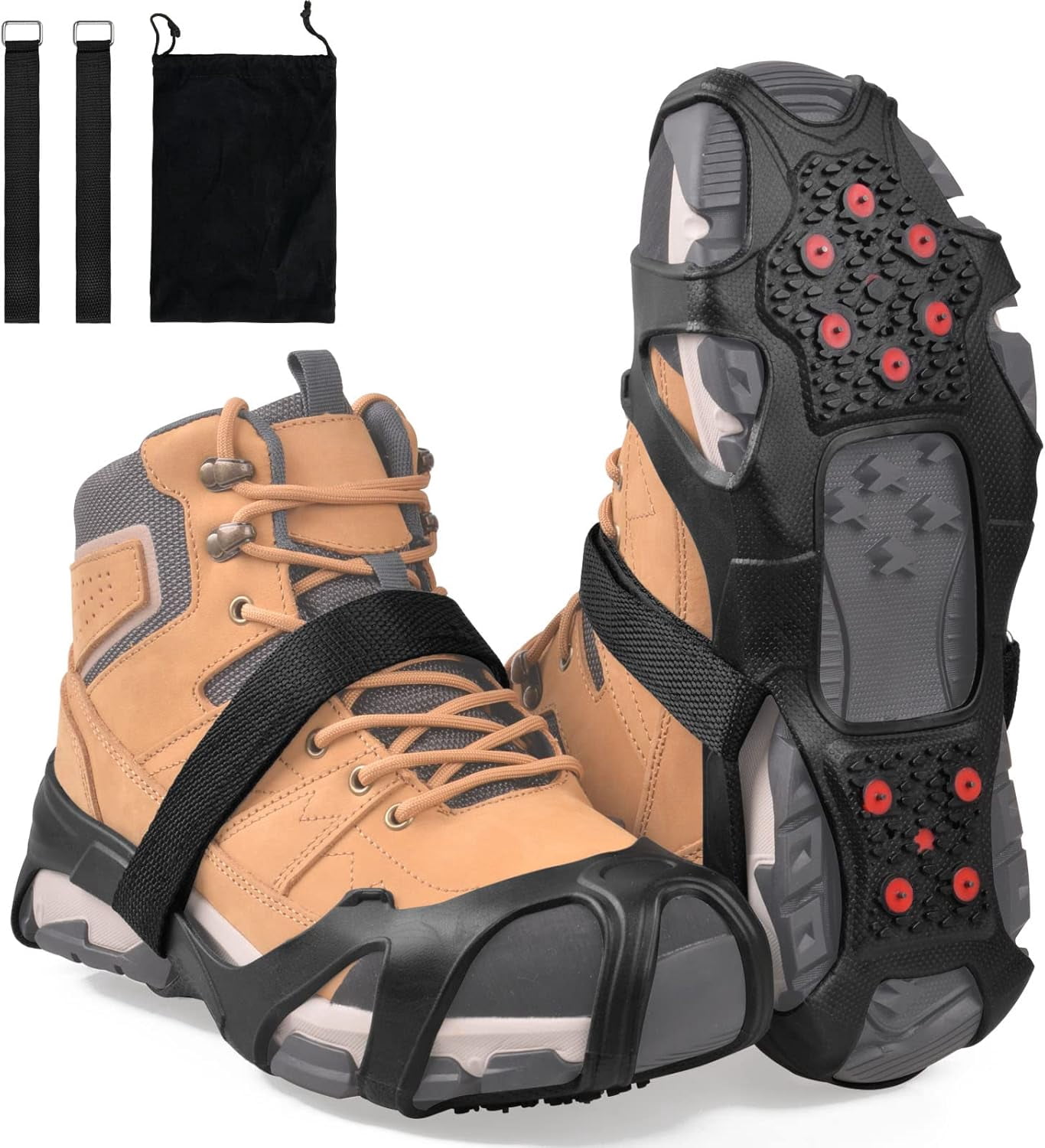 Ice Cleats Tungsten Crampons Anti Slip Shoes Grippers Ice Snow Cleats ...