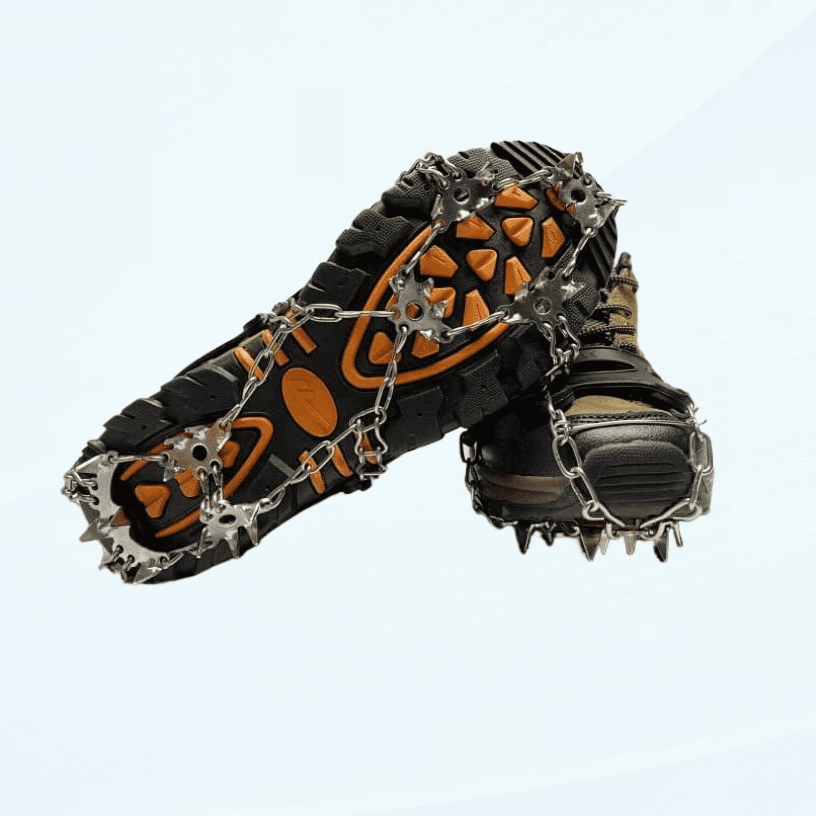 Ice Cleats for Hiking Boots and Shoes, Stainless Steel Boot Chains ...