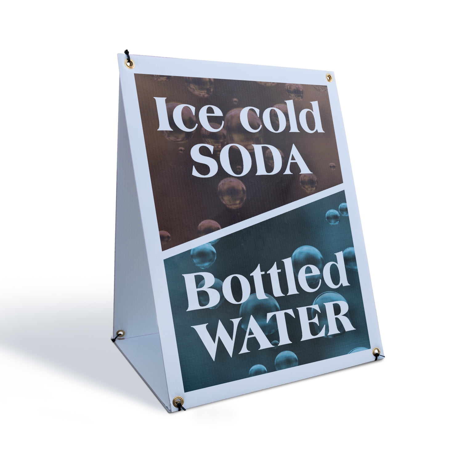 Ice Cold Soda & Bottled Sidewalk Sign 24 Inch x 36 Inch A-Frame Images ...