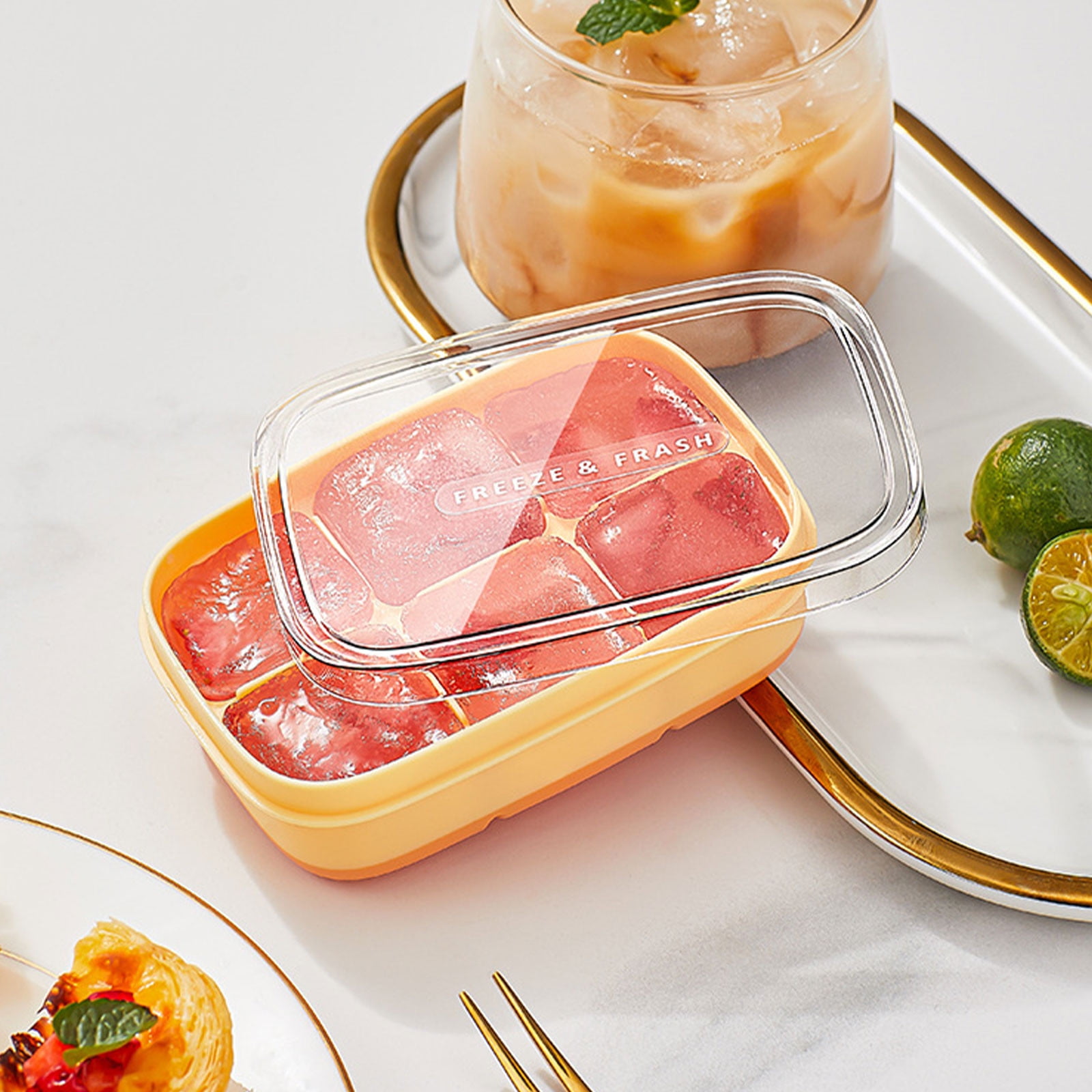 Ice Compartment 6 Compartment Square Ice Cubes Machine Ice Maker For ...