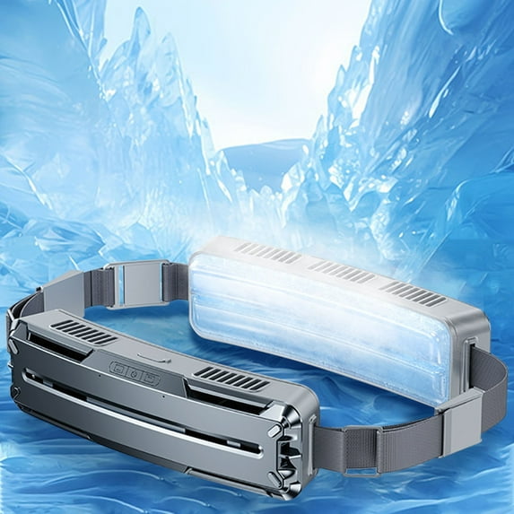 Ice Compress Waist Fan with 4000mAh Battery and 4D Surround Cooling, 4 ...
