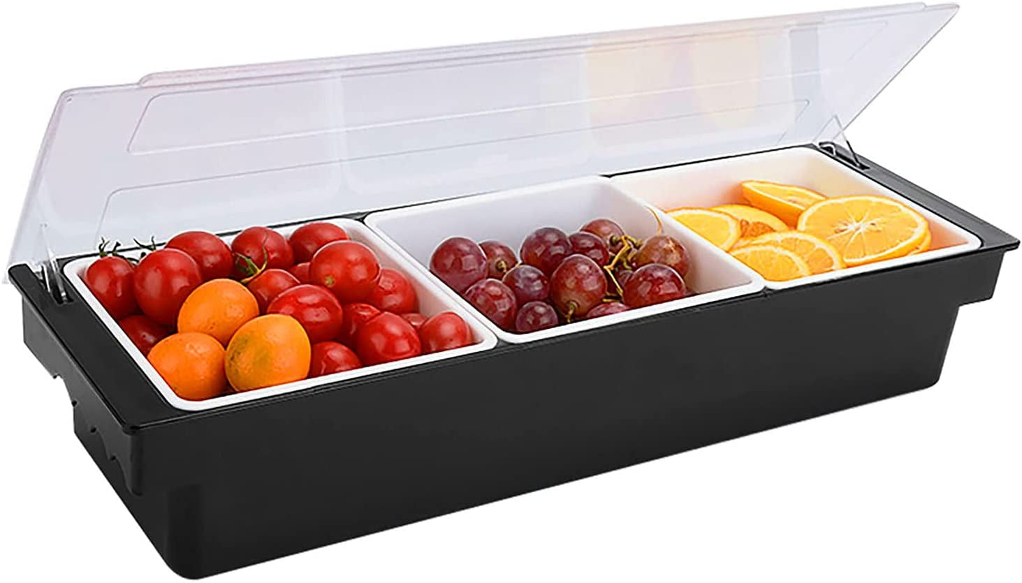 Ice Cooled Condiment Serving Container Fruit Veggie Condiment Caddy ...