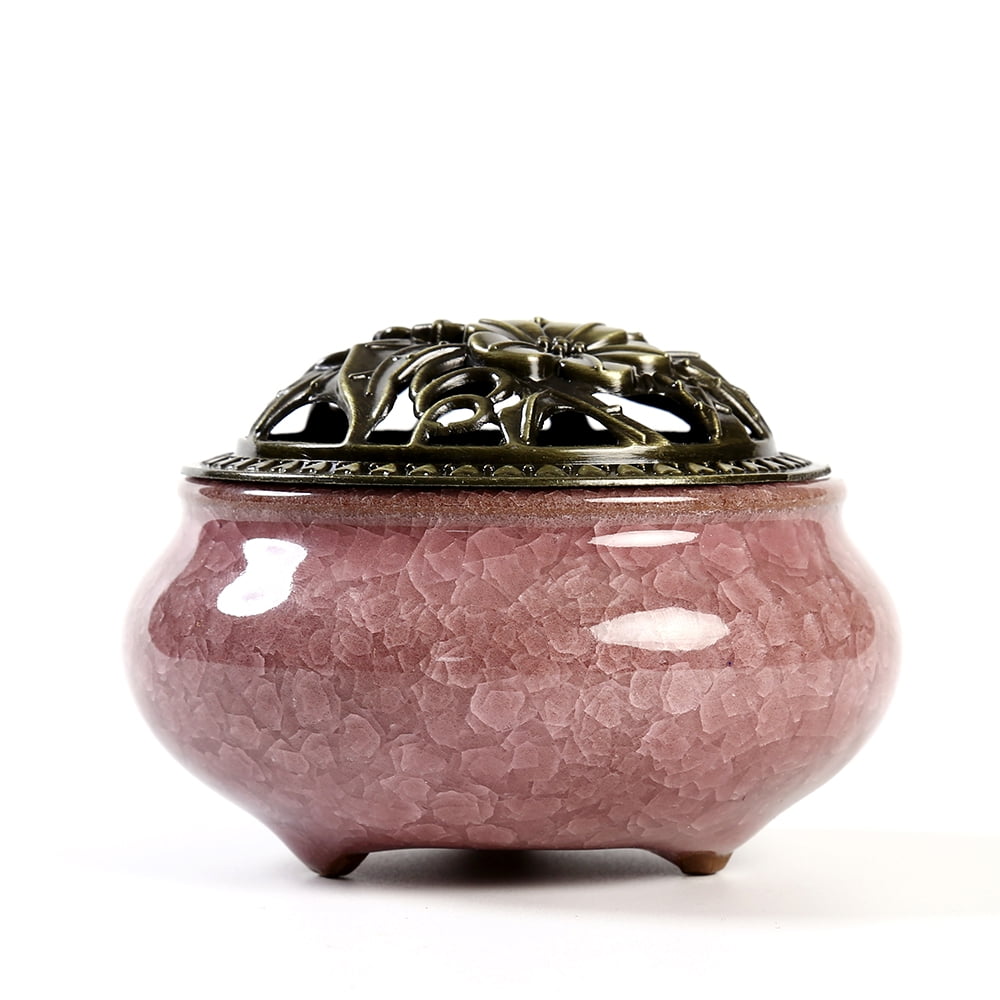Handmade Ceramic Incense Burner Kit with Ice Crack Texture, Suitable ...