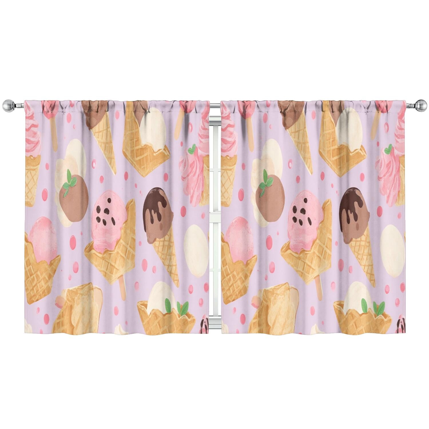 Ice Cream (21)_19 Curtains-blackout Curtains Bedroom Decor Living Room ...