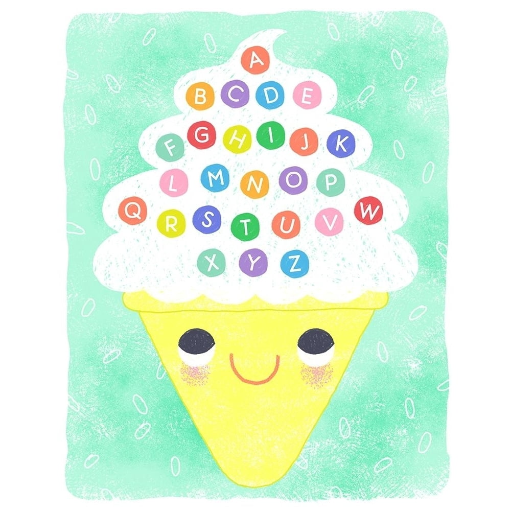 Ice Cream Alphabet Poster Print by Lizzy Doyle - Walmart.com