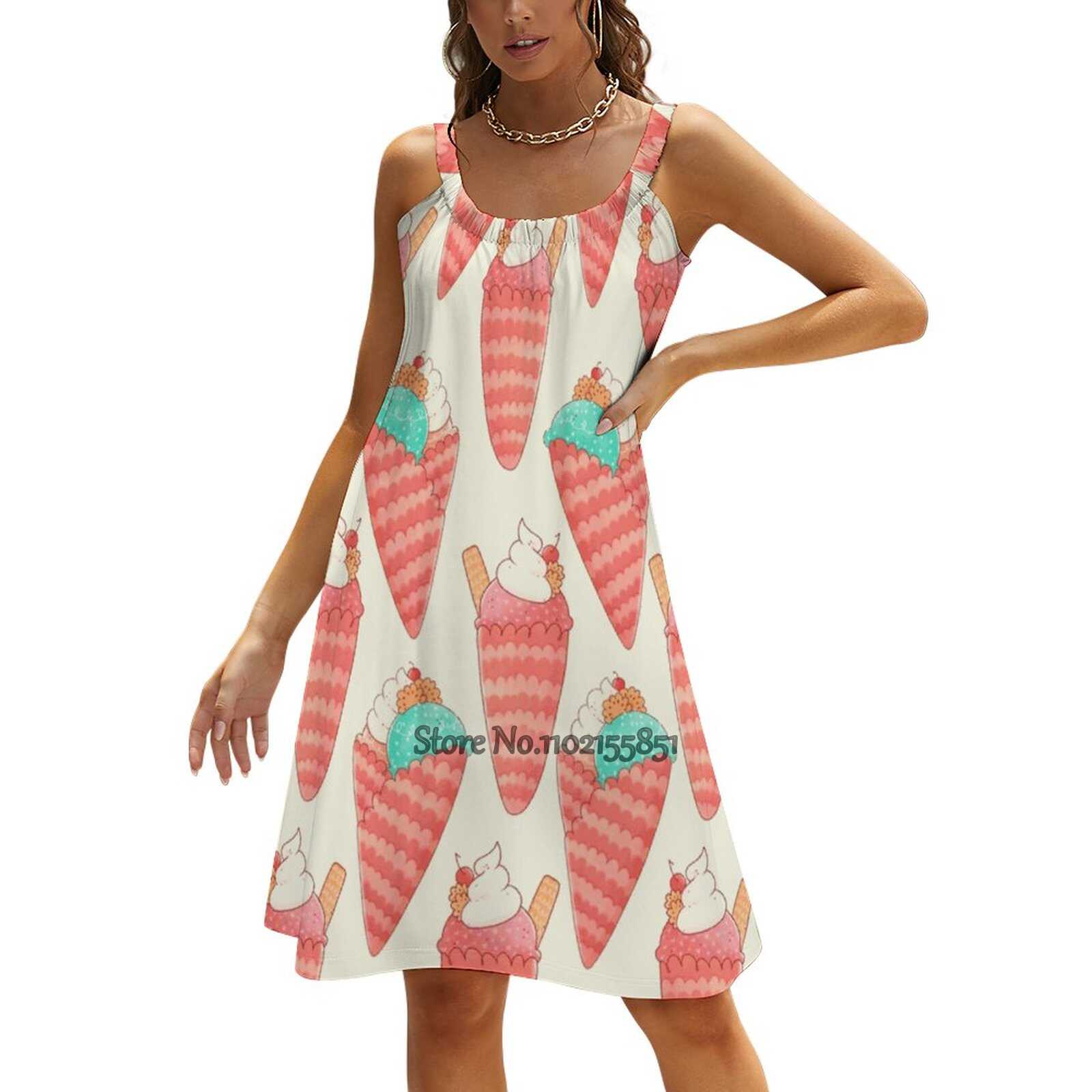 Ice Cream Back Lacing Backless Dress Square Neck Dress Sweet Elegant ...