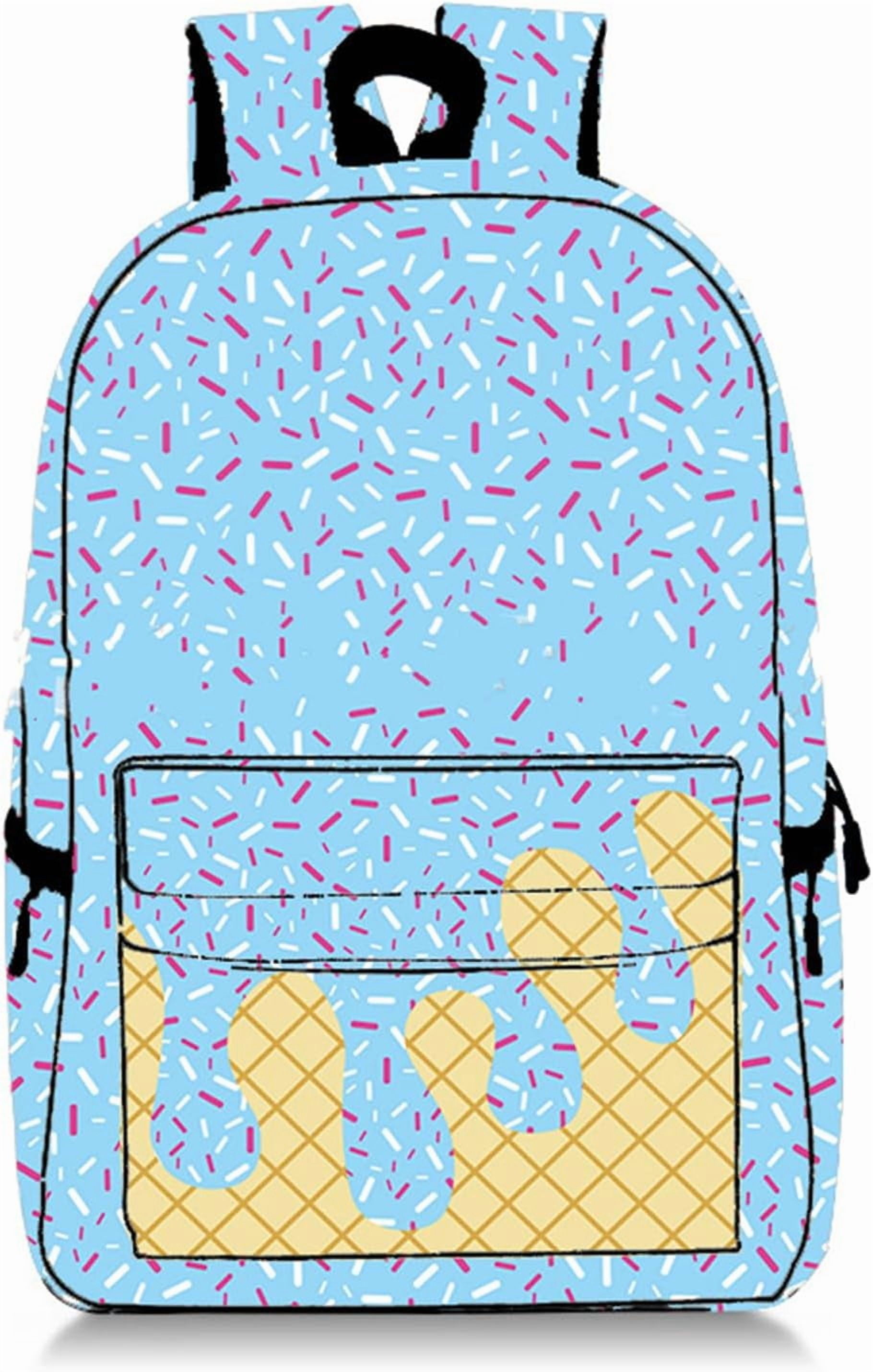 Ice Cream Backpack Kawaii Shoulder Backpacks,Icecream Backpackdrip ...