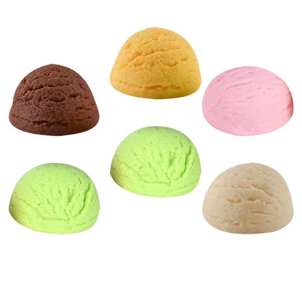 Ice Cream Ball Model Decorative Balls Prop Fake Favors Pvc Food Play ...