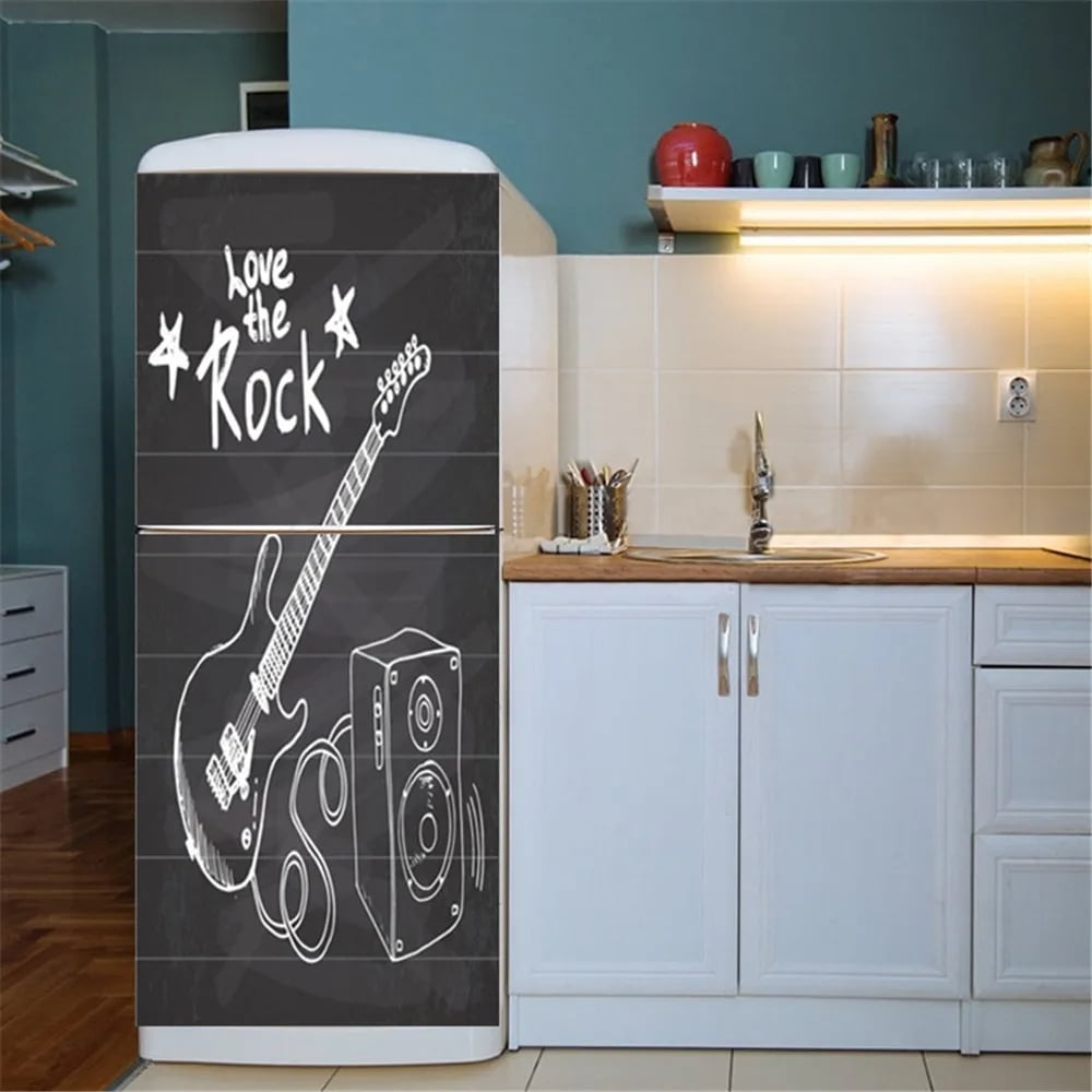Ice Cream Ball Refrigerator Sticker Kitchen Restaurant Fridge Wrap Door ...