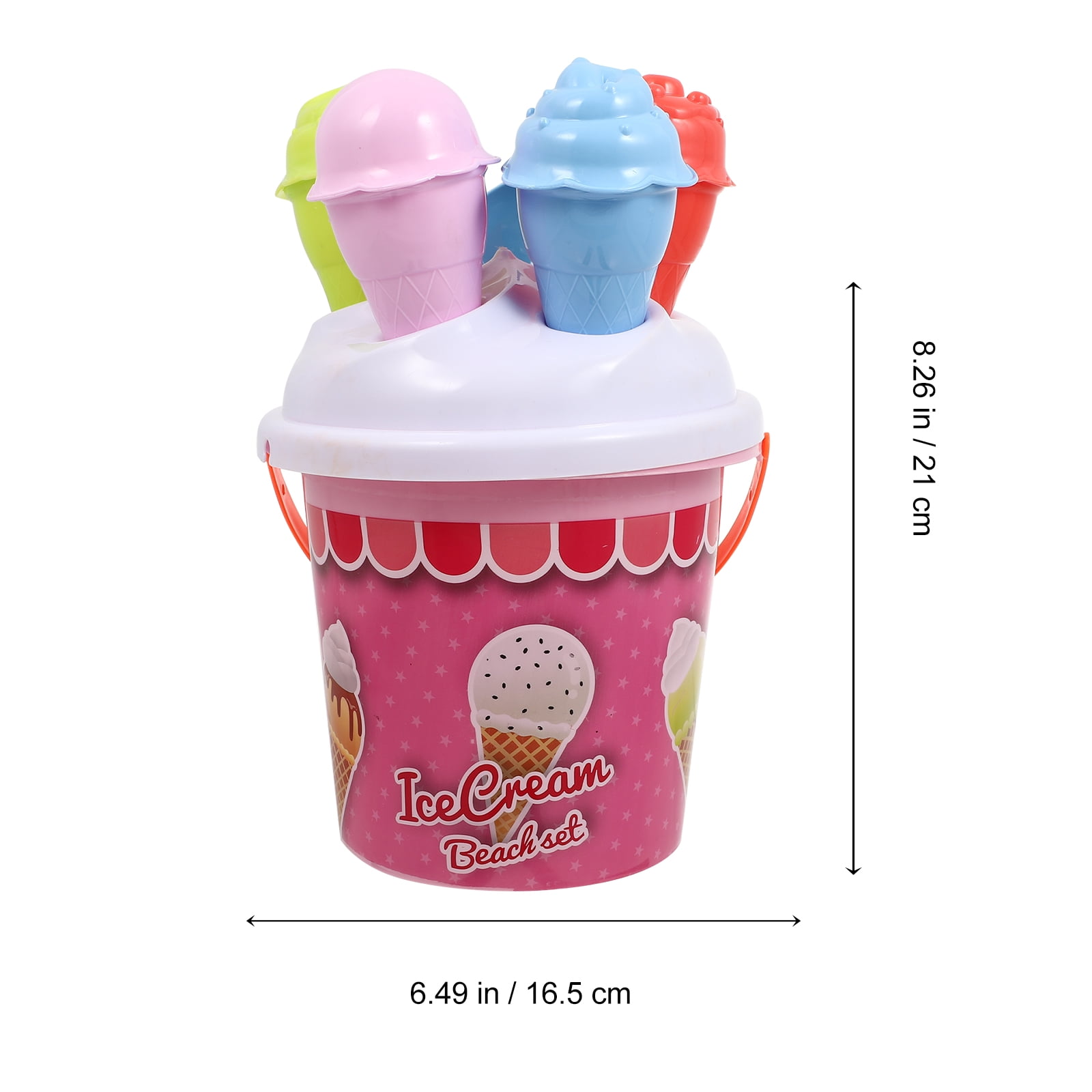 Ice Cream Beach Toy 1 Set Outdoor Beach Sand Dredging Toys Child Funny ...