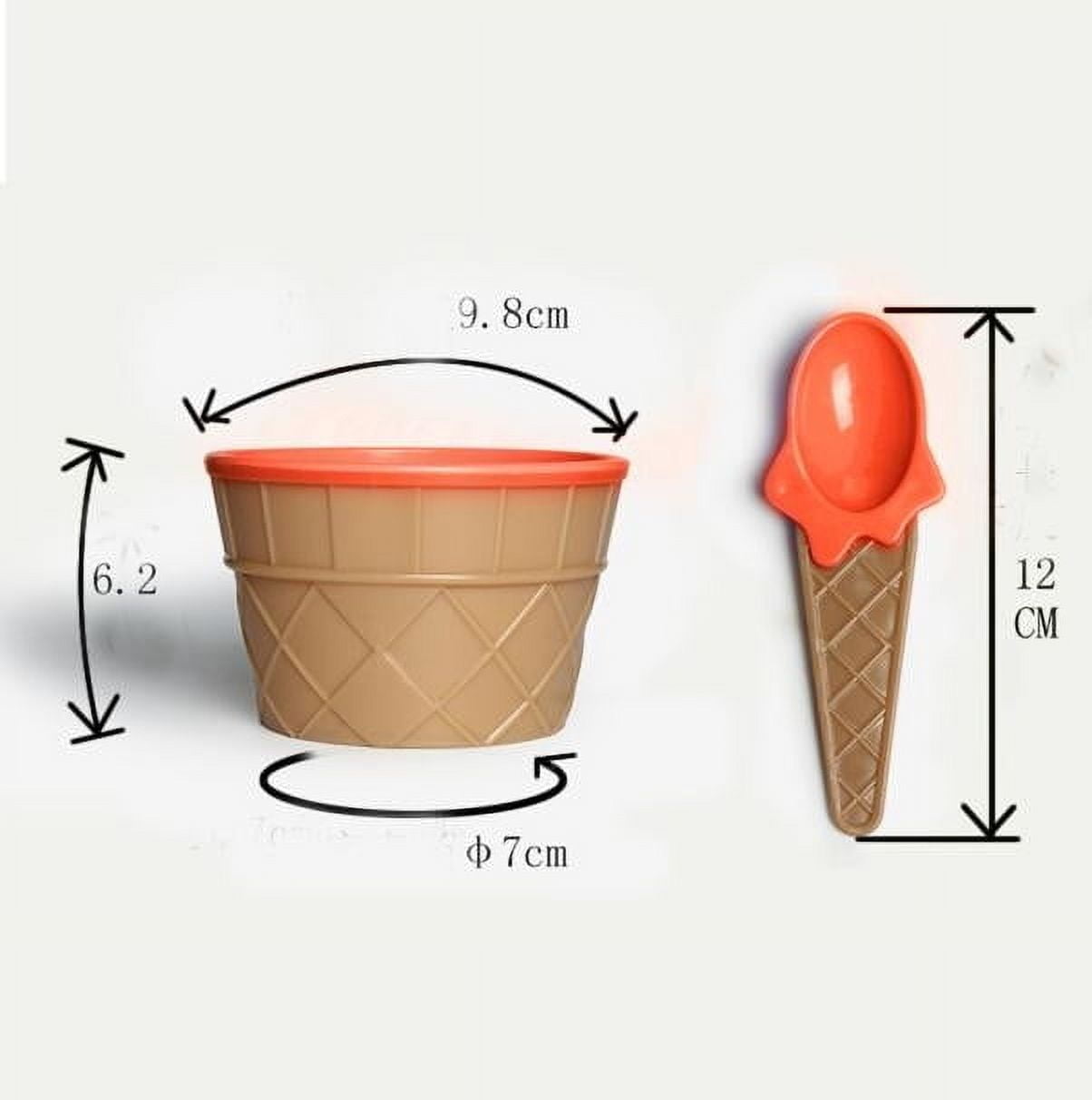 Ice Cream Bowl Basdi Ice Cream Bowl with Spoon - 1pc Cute Snow Cone ...
