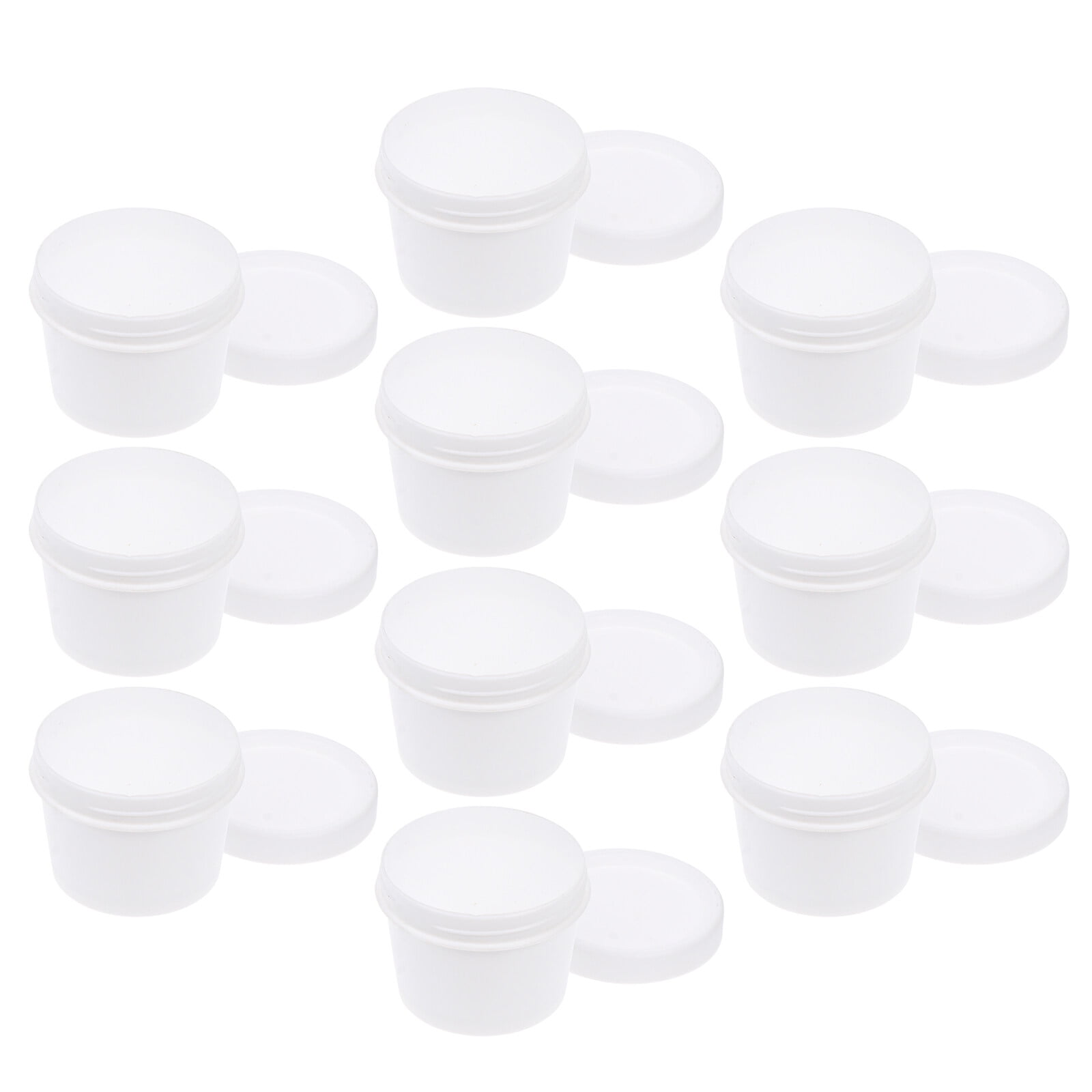 REOFLYUP White Plastic Ice Cream Containers with Lids for Kitchen Use ...