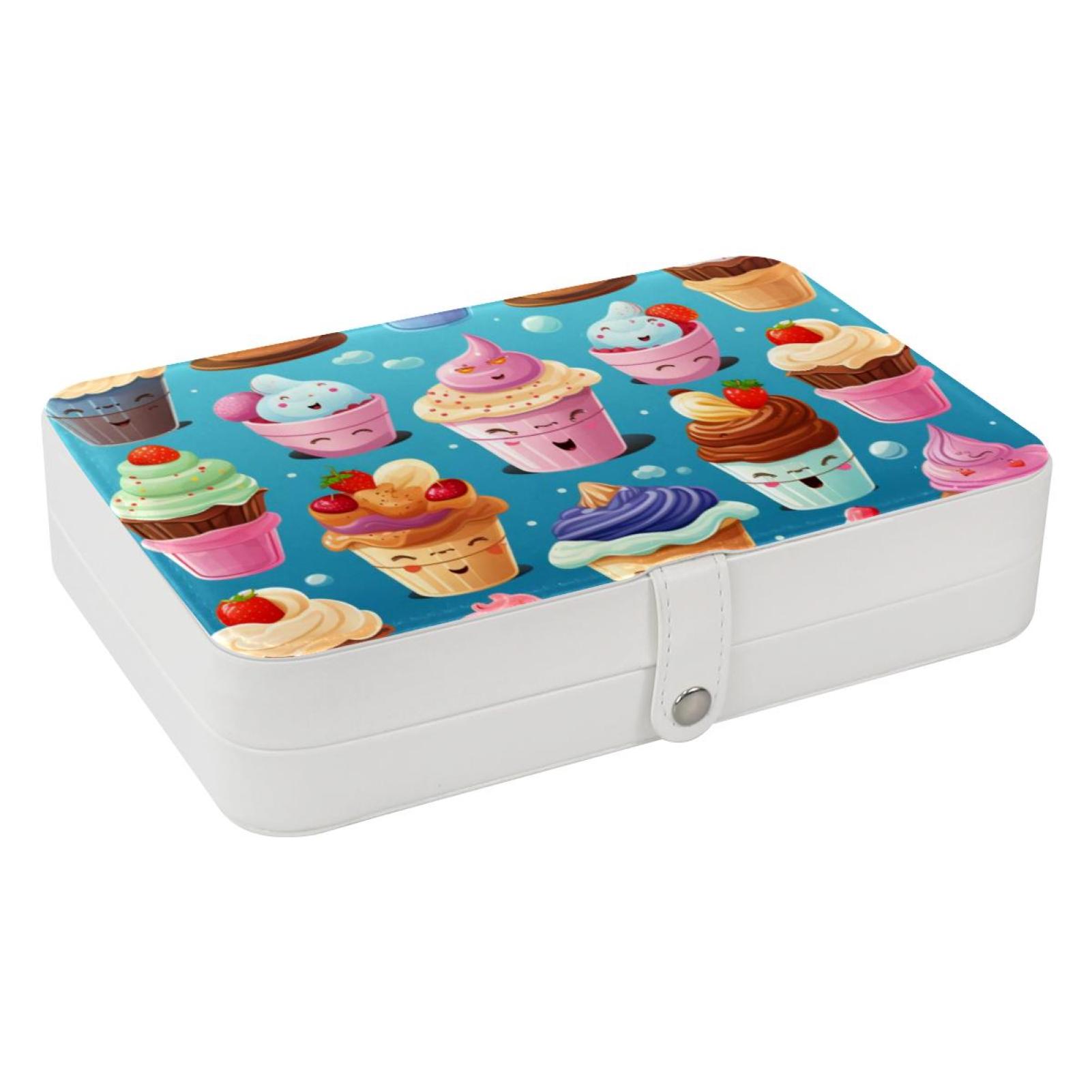 Ice Cream Bracelet Holder Jewelry Box Organizer PU Leather with ...