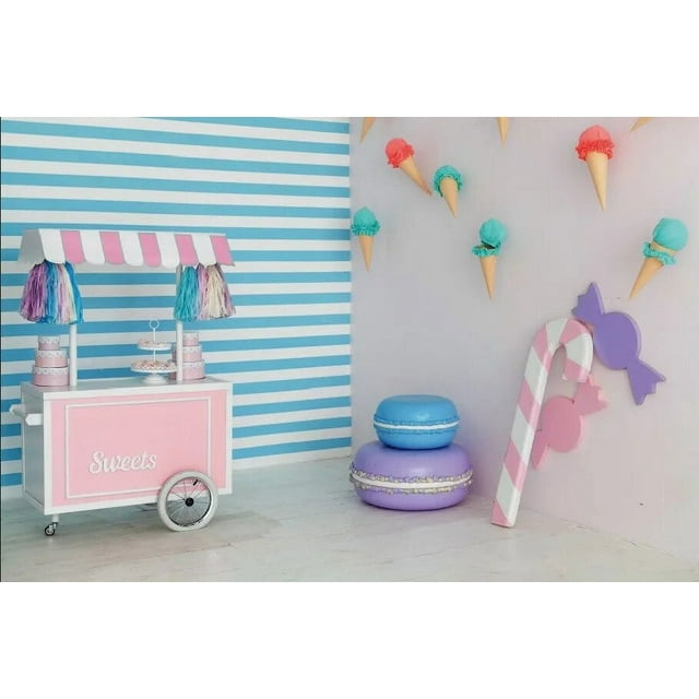 Ice Cream Cart Photography Background Cake Candy House Baby Children ...