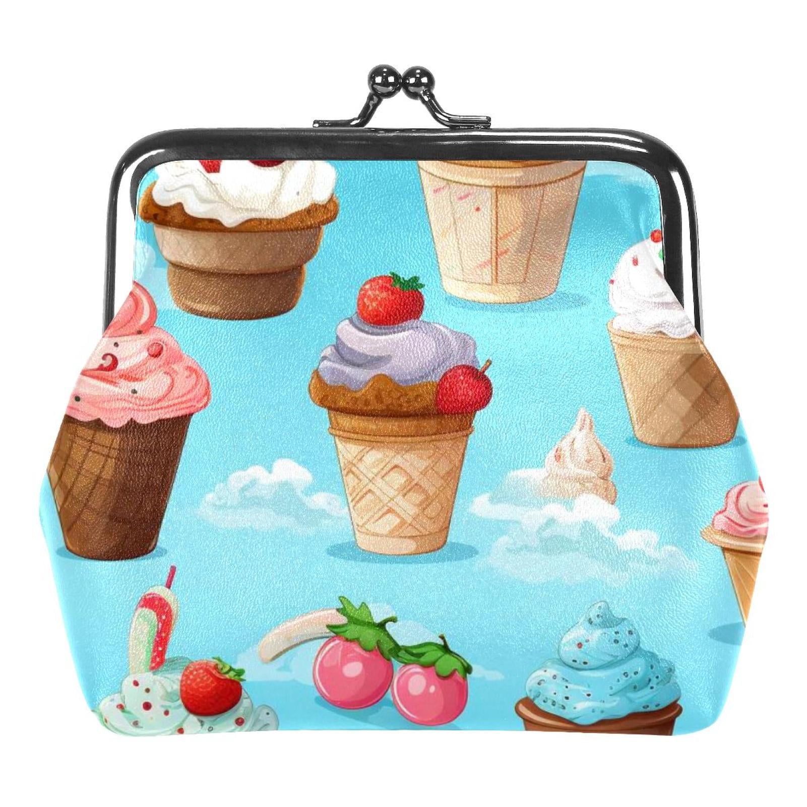 Ice Cream Coin Purse Kiss Lock Change Purse Vintage Trinkets Pouch ...