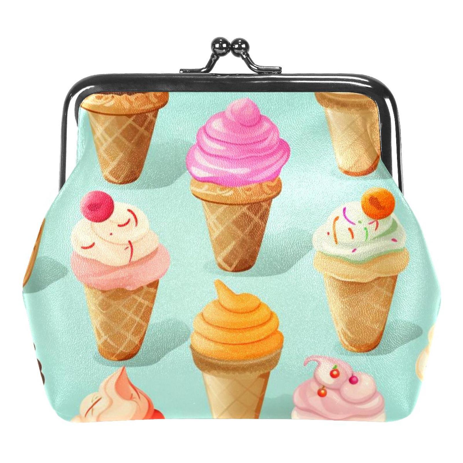 Ice Cream Coin Purse Kiss Lock Change Purse Vintage Trinkets Pouch ...