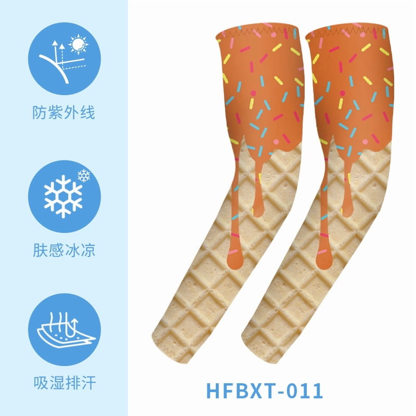 Ice Cream Compression Arm Sleeves for Youth & Adult Cooling Sun ...