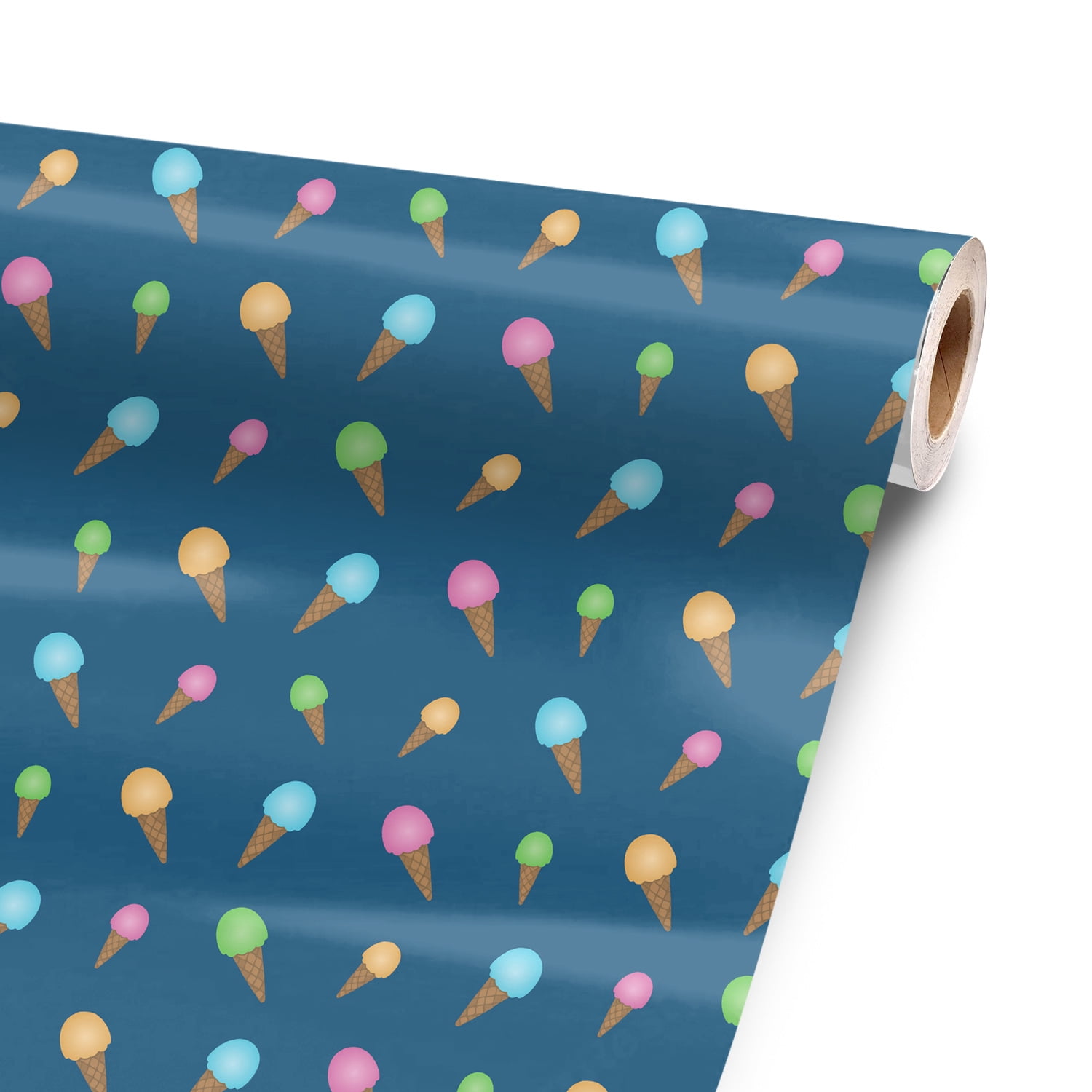Ice Cream Cone 96 Inch x 52 Inch Vinyl Wrap Sheet for large or custom ...