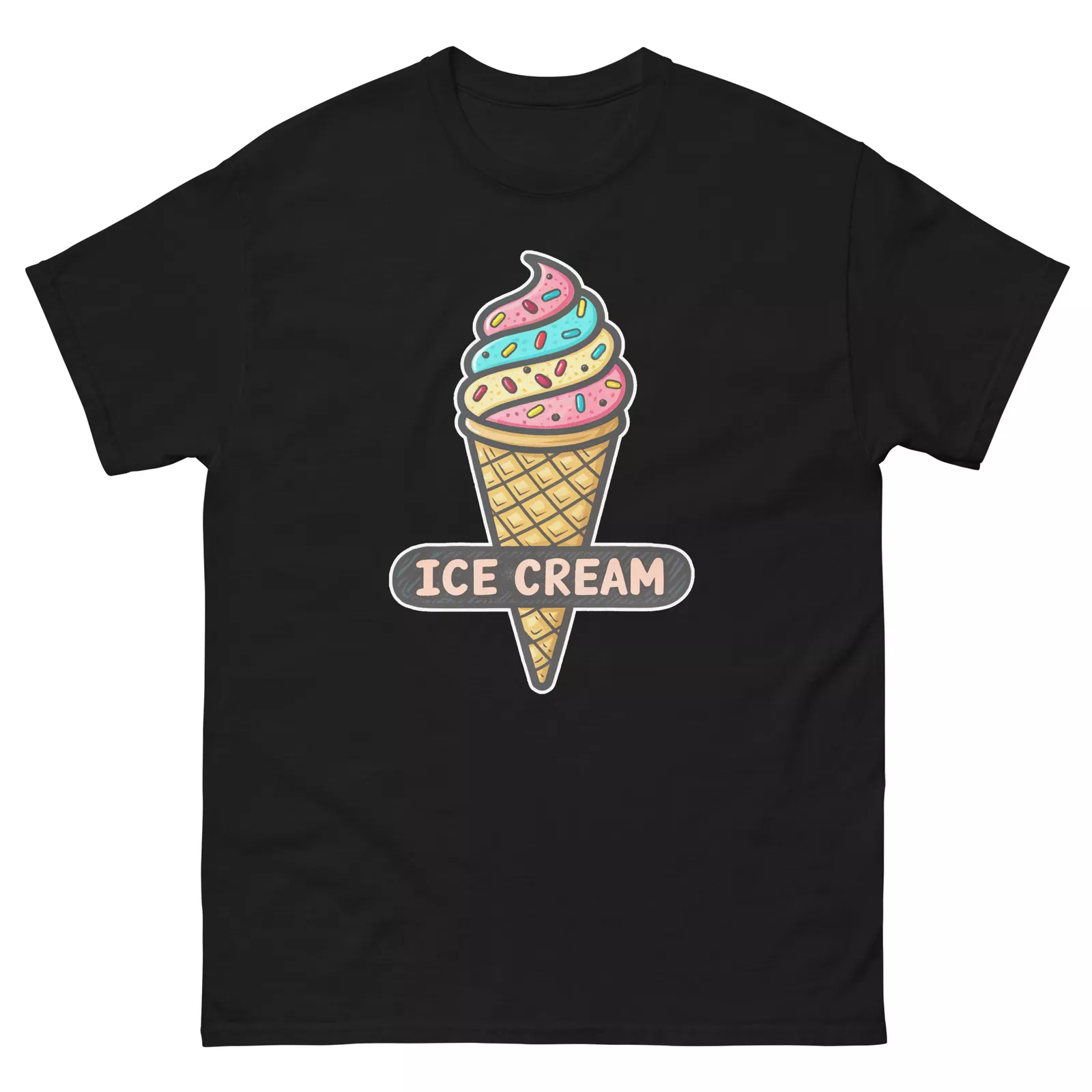 Ice Cream Cone Carnival Fair Amusement Park T-Shirt - Walmart.com