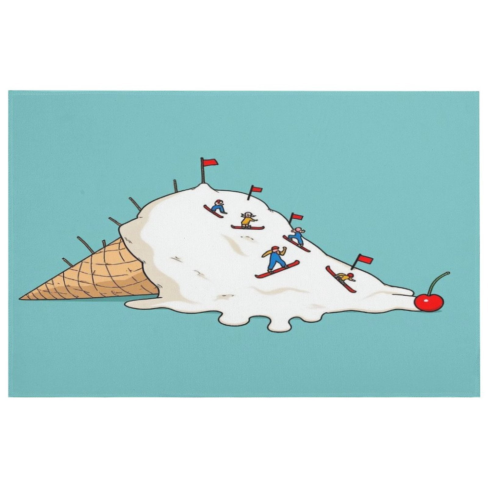 Ice Cream Cone Flies Adult Home Decor Bedroom Living Room Crystal ...