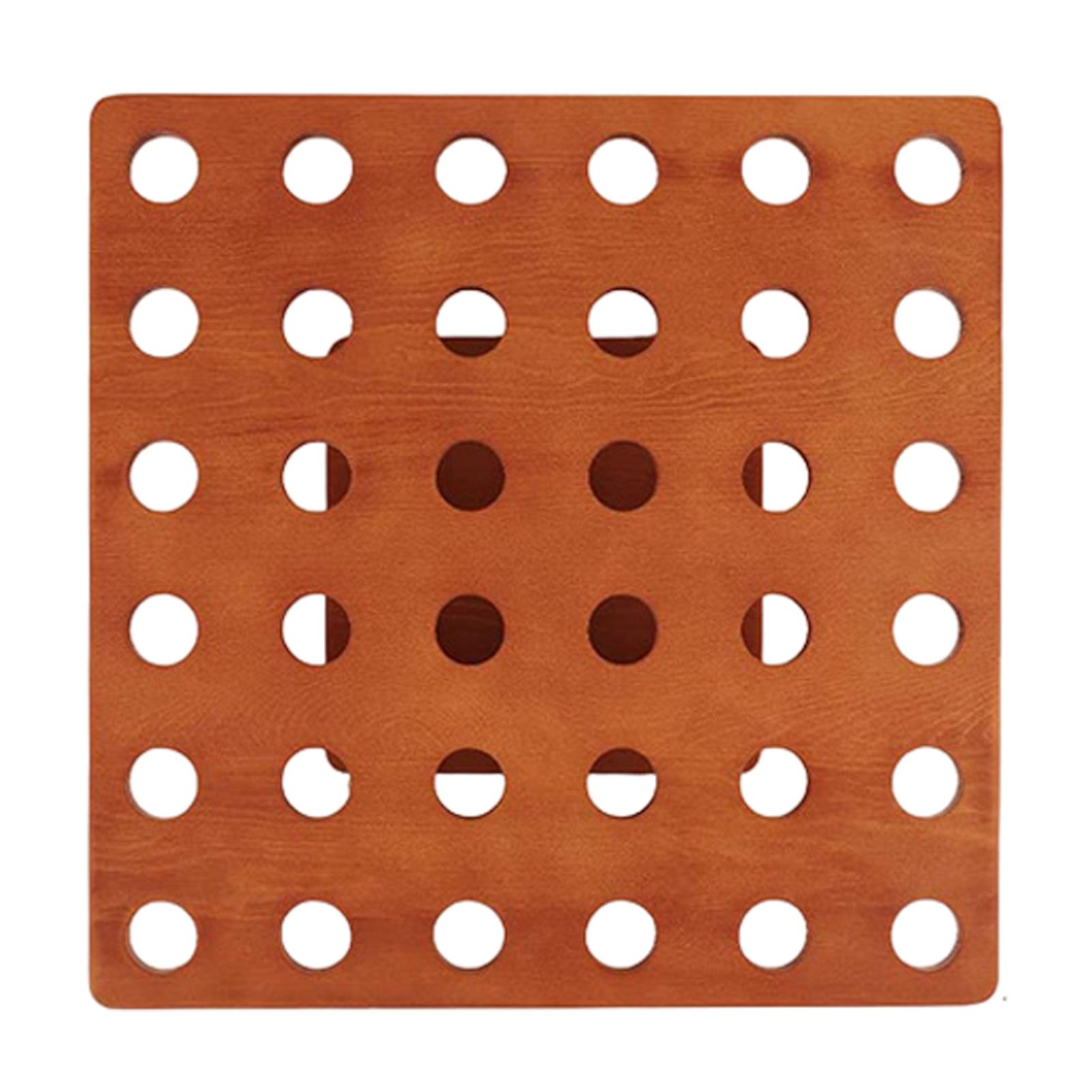 Ice Cream Cone Holder, 13 X 13 Inch Wooden Food Cone Holder With 36 ...