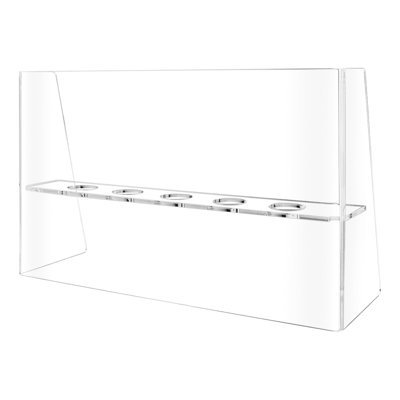 Ice Cream Cone Holder 5 Slot Dessert Display with Sneeze Guard ...
